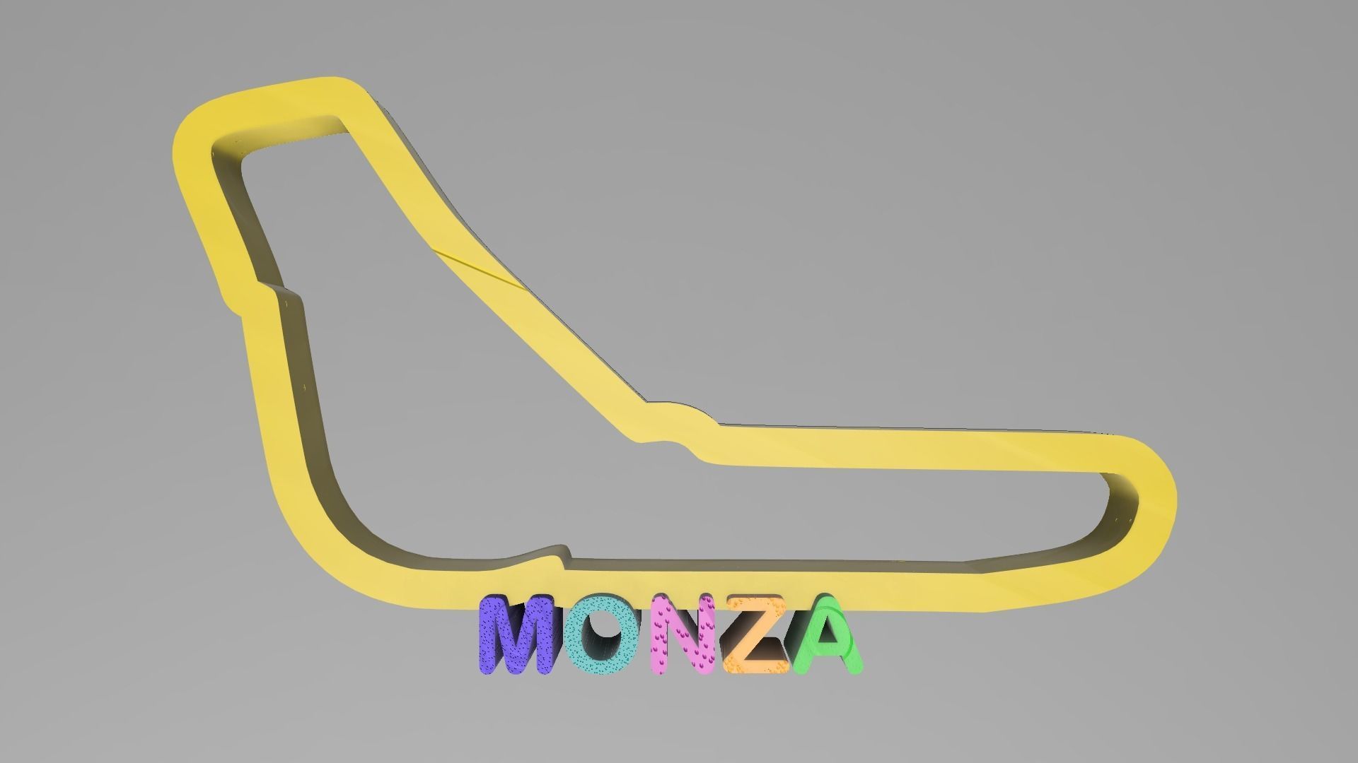 F1 Monza Race Track STL OBJ FBX Files Fusion 360 3D model 3D printable ...