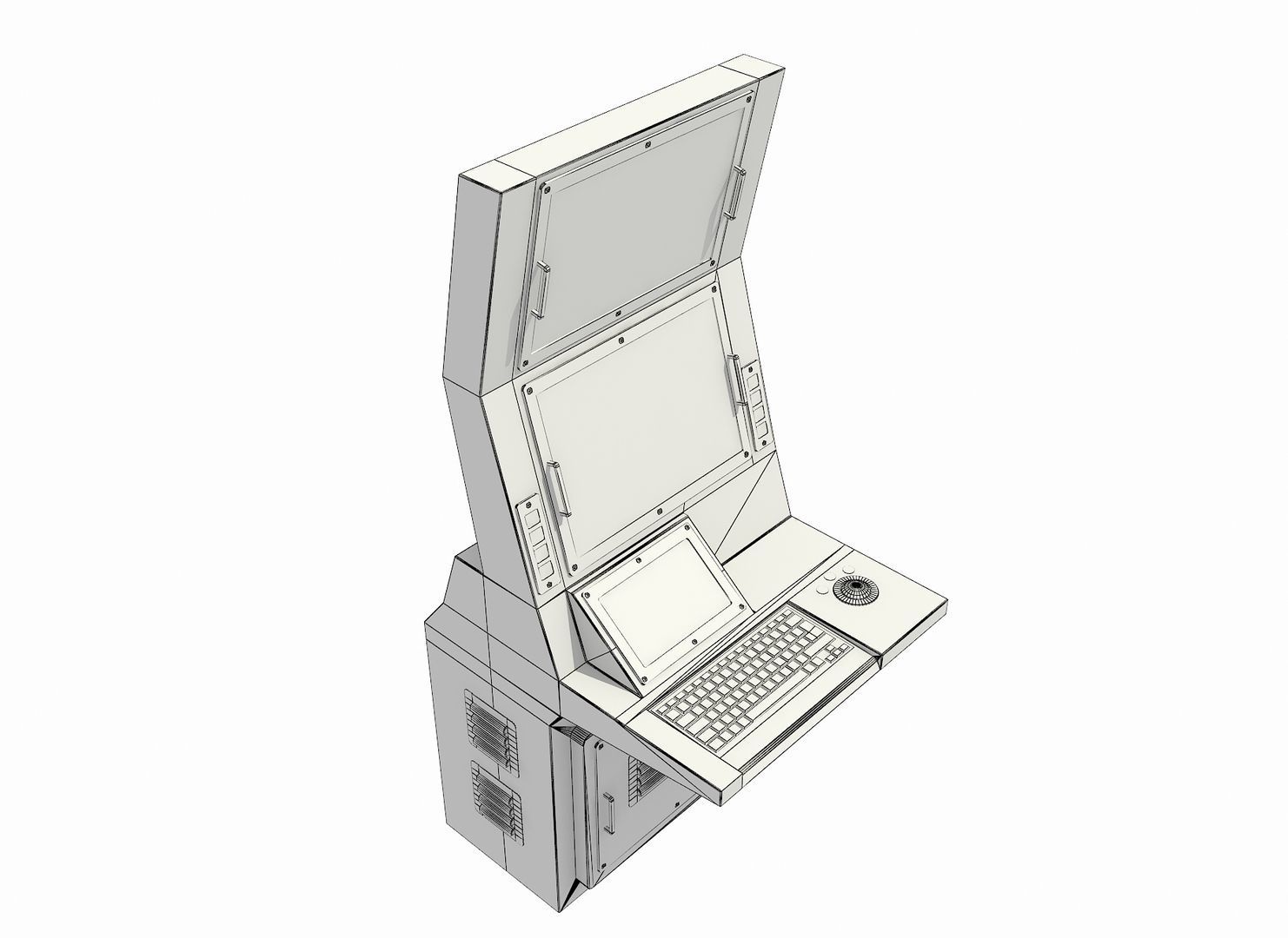 3D model MULTIFUNCTIONAL TACTICAL DISPLAY 3D VR / AR / low-poly | CGTrader