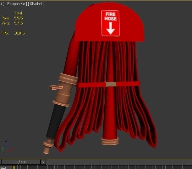 3D model FIRE HOSE 3D VR / AR / low-poly | CGTrader