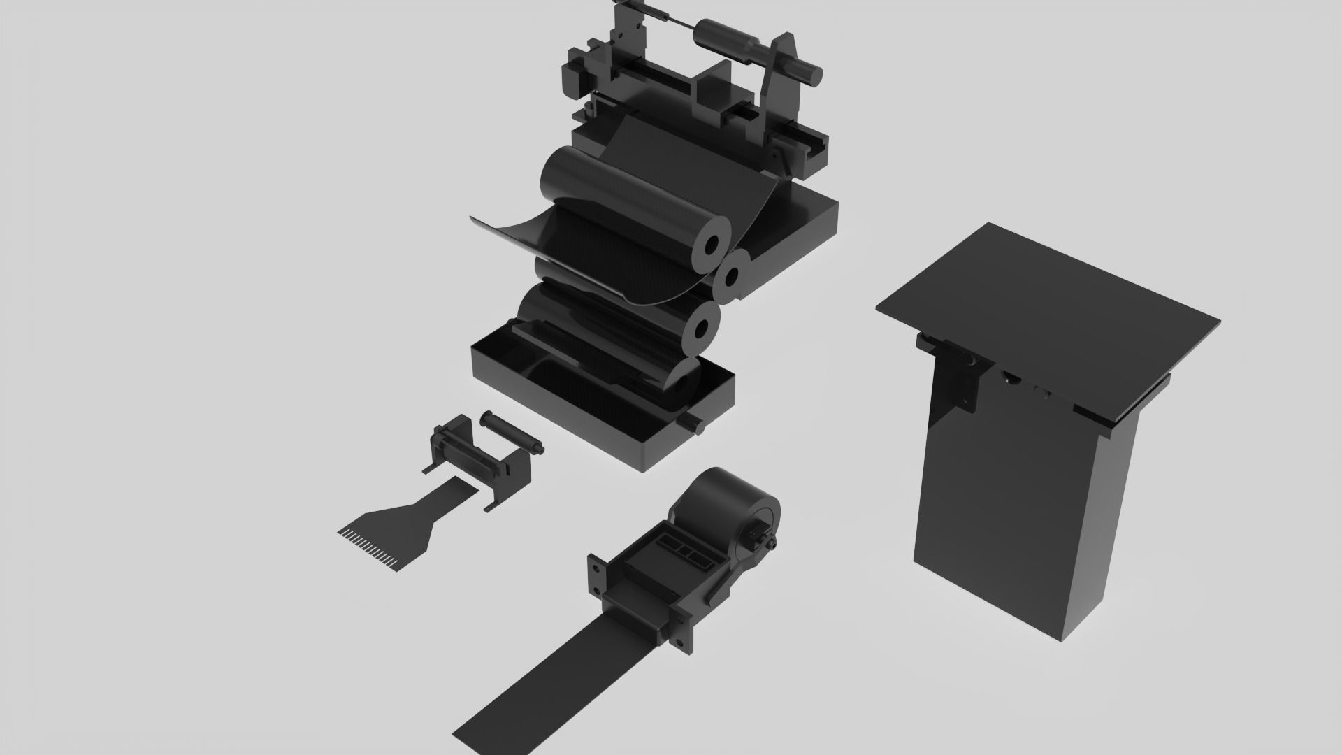 machine printer part 3D model | CGTrader