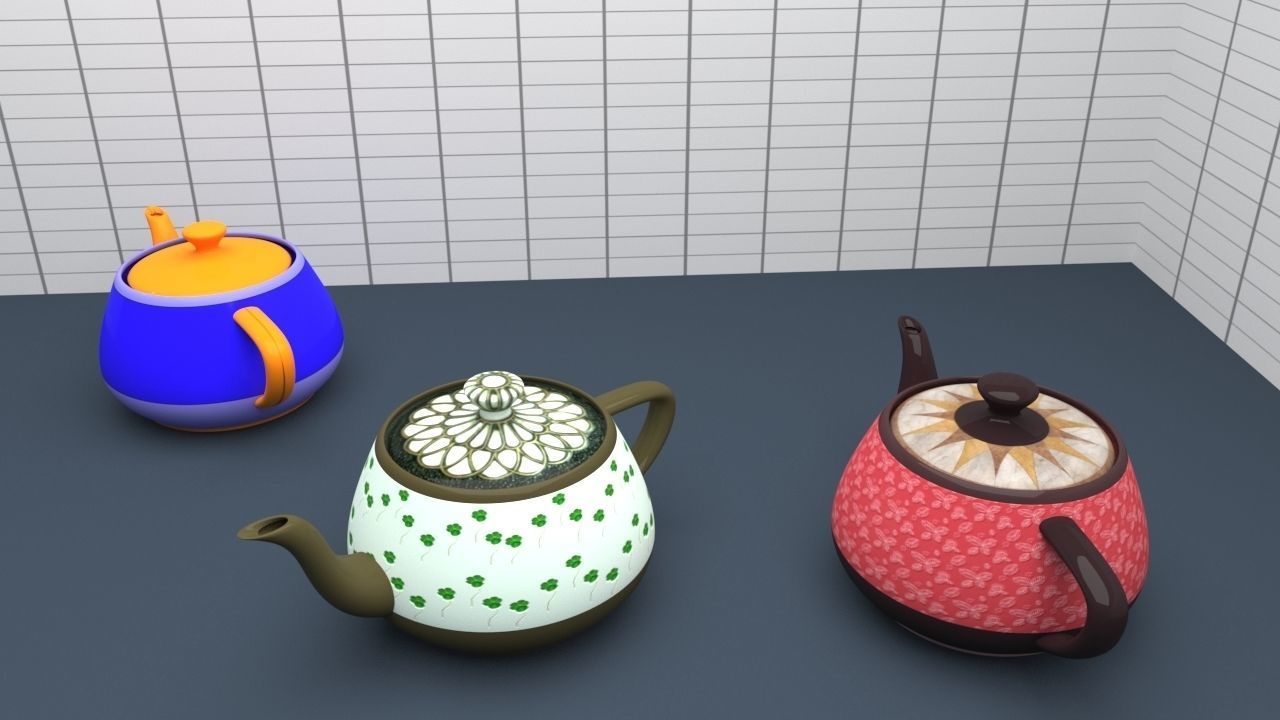 The Teapots 3D model | CGTrader