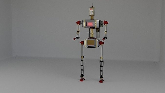 silver robot free 3D model | CGTrader