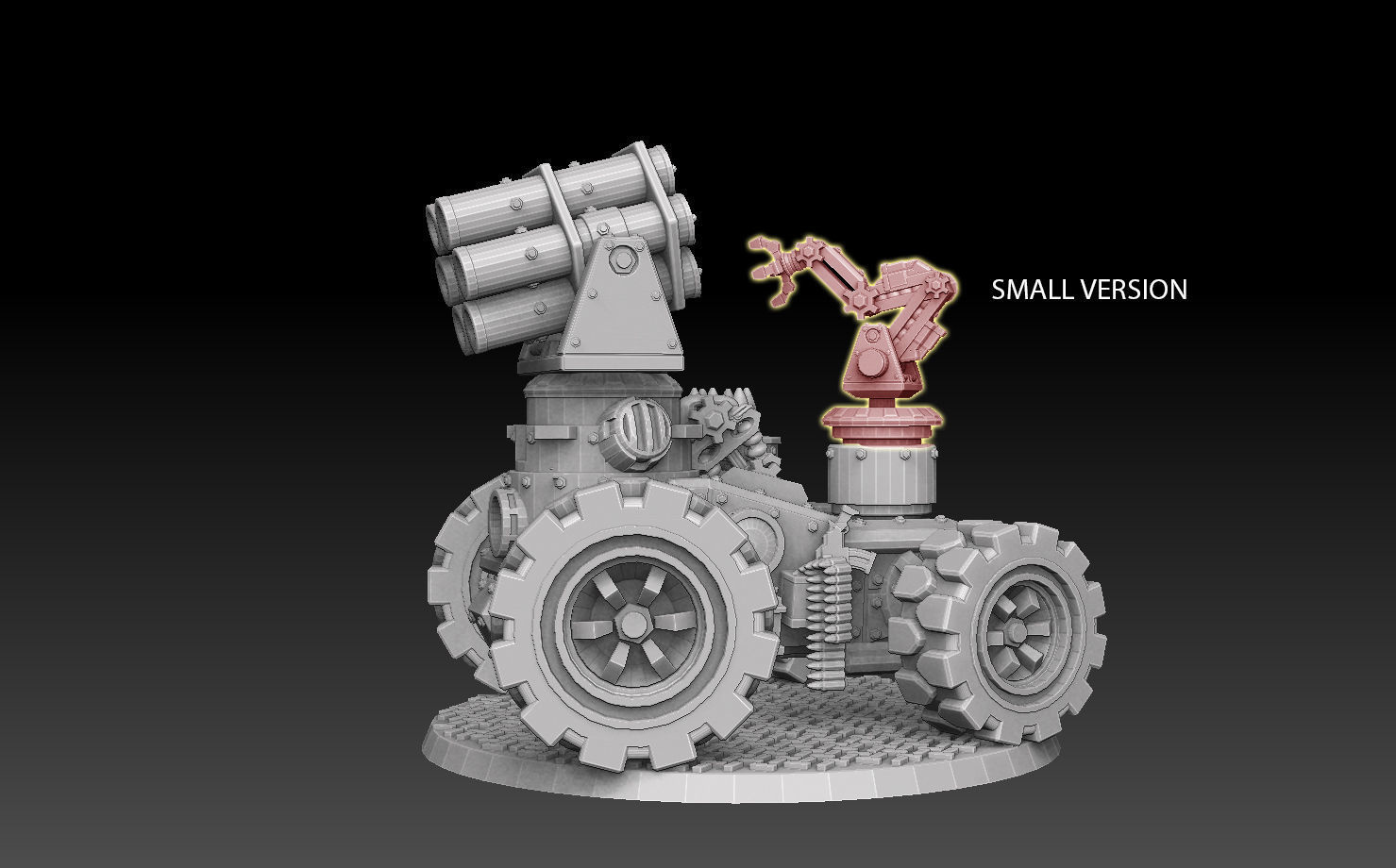 Panzer Buggy Autoloader or Crusher Crane 3D model 3D printable | CGTrader