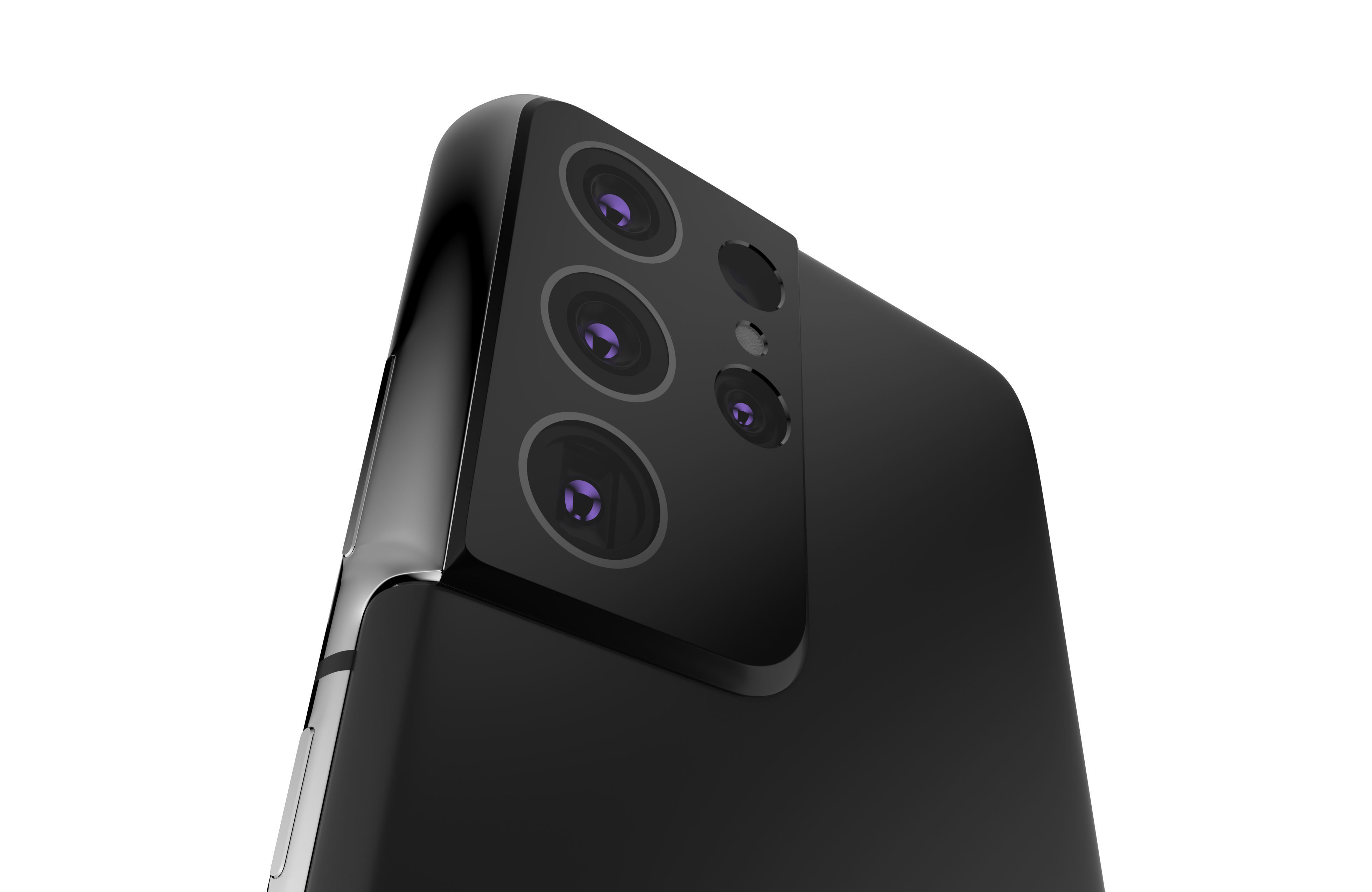 3D model Samsung Galaxy S21 Ultra Phantom Black VR / AR / low-poly ...