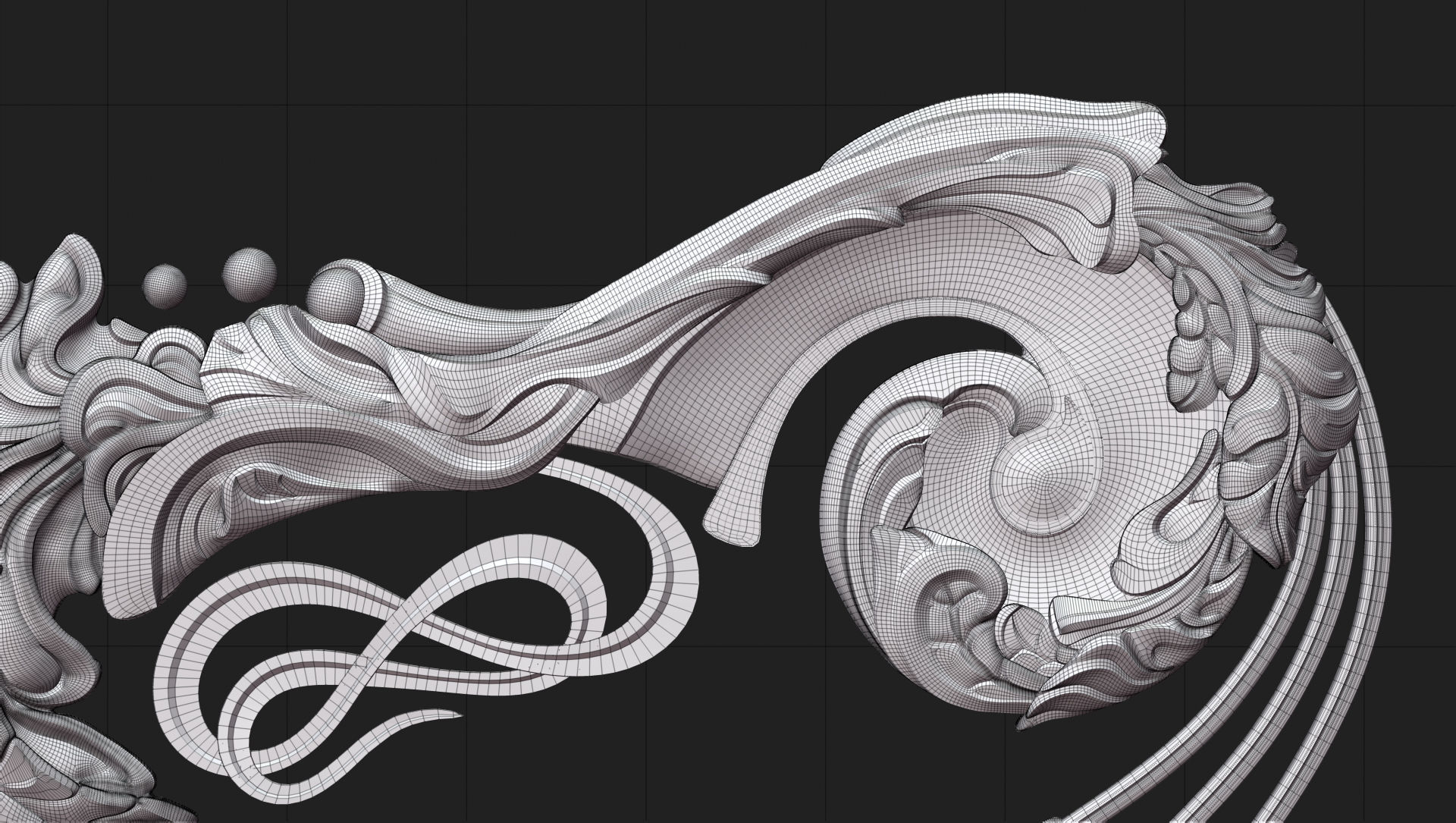 Ornamental frame 3D model 3D printable | CGTrader