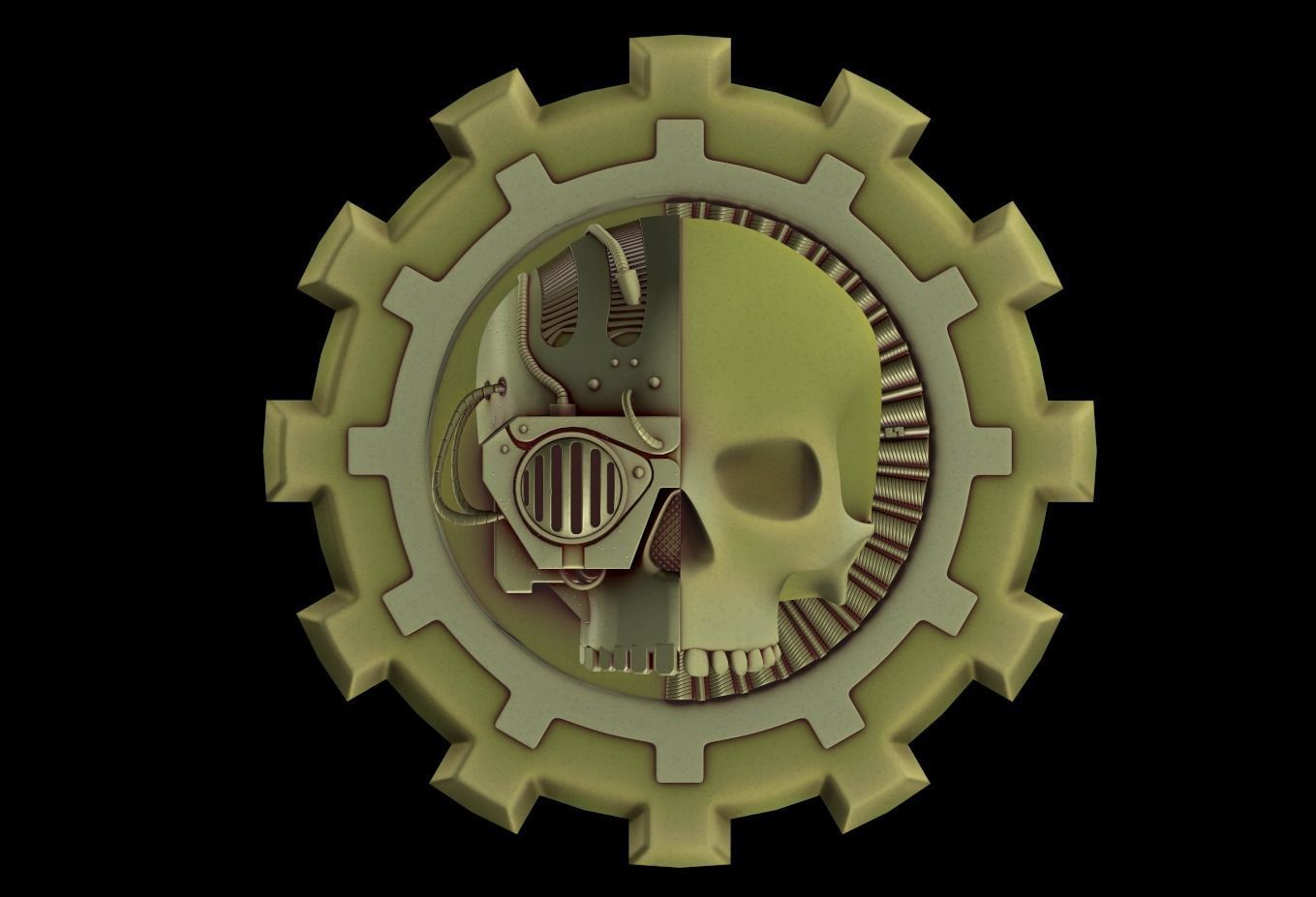 3D model Logo of the Adeptus Mechanicus Warhammer 40k VR / AR / low ...