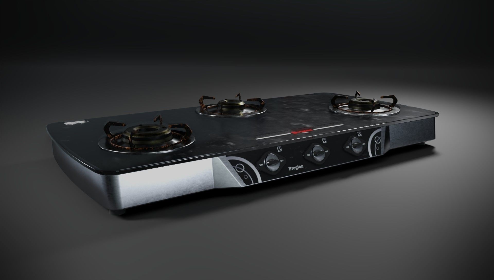 Realistic Medium poly Gas Stove 3D model | CGTrader