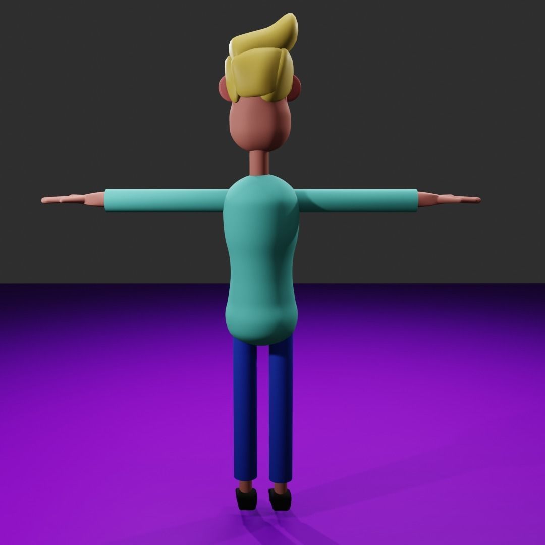low poly stylized character free 3D model | CGTrader