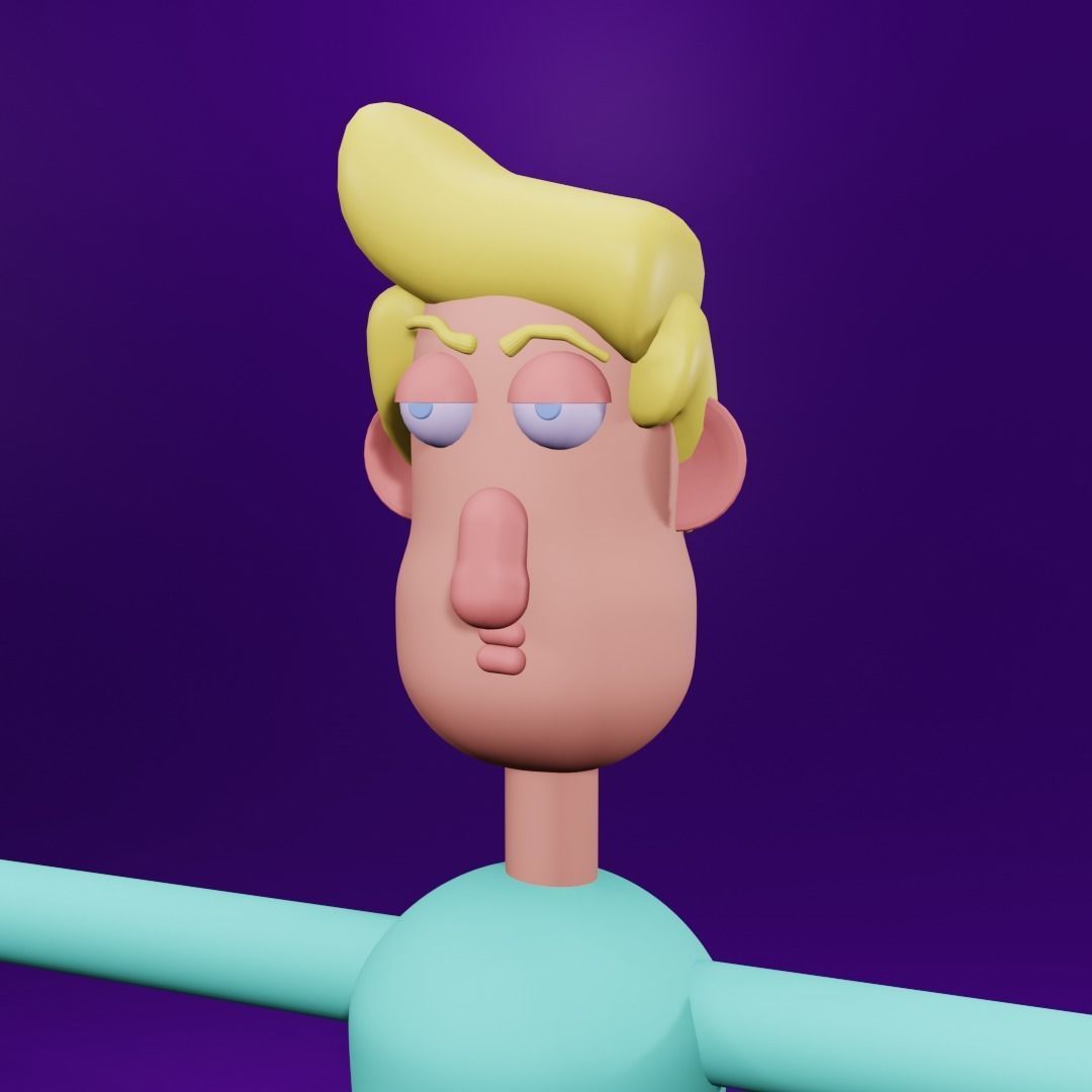 low poly stylized character free 3D model | CGTrader