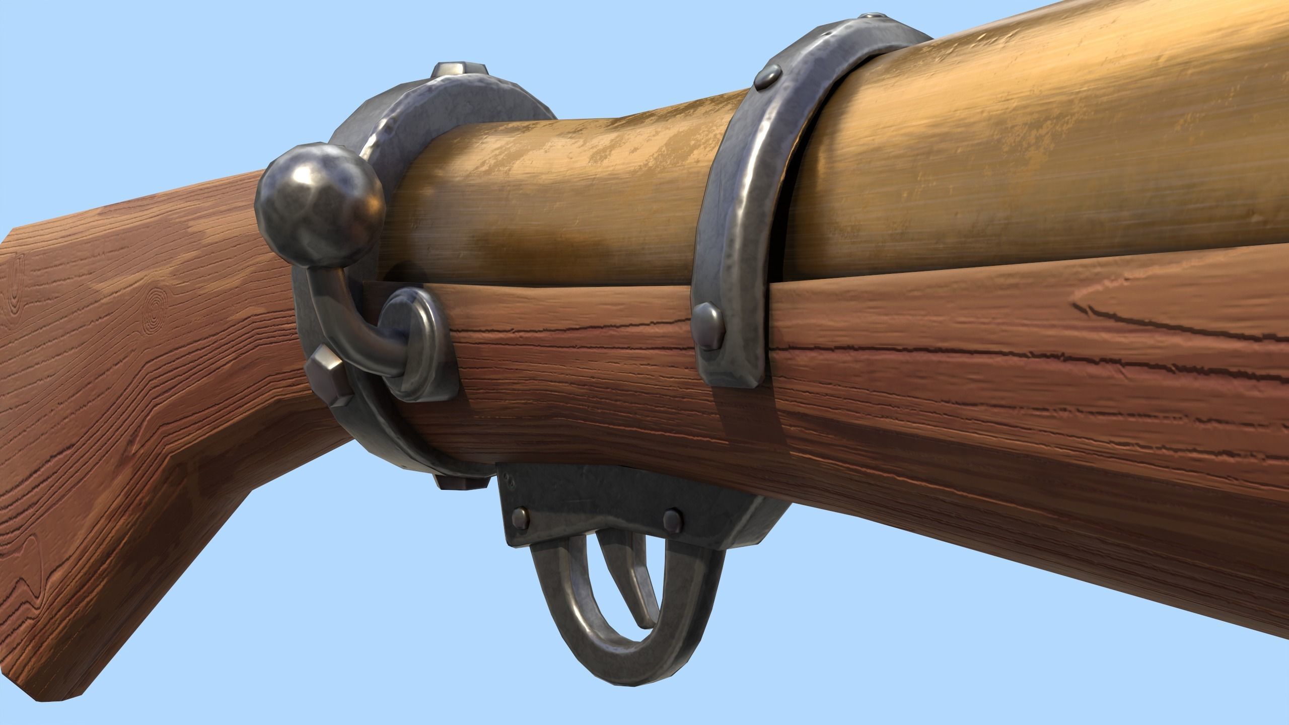 3D model Stylized Dwarf Gun VR / AR / low-poly | CGTrader