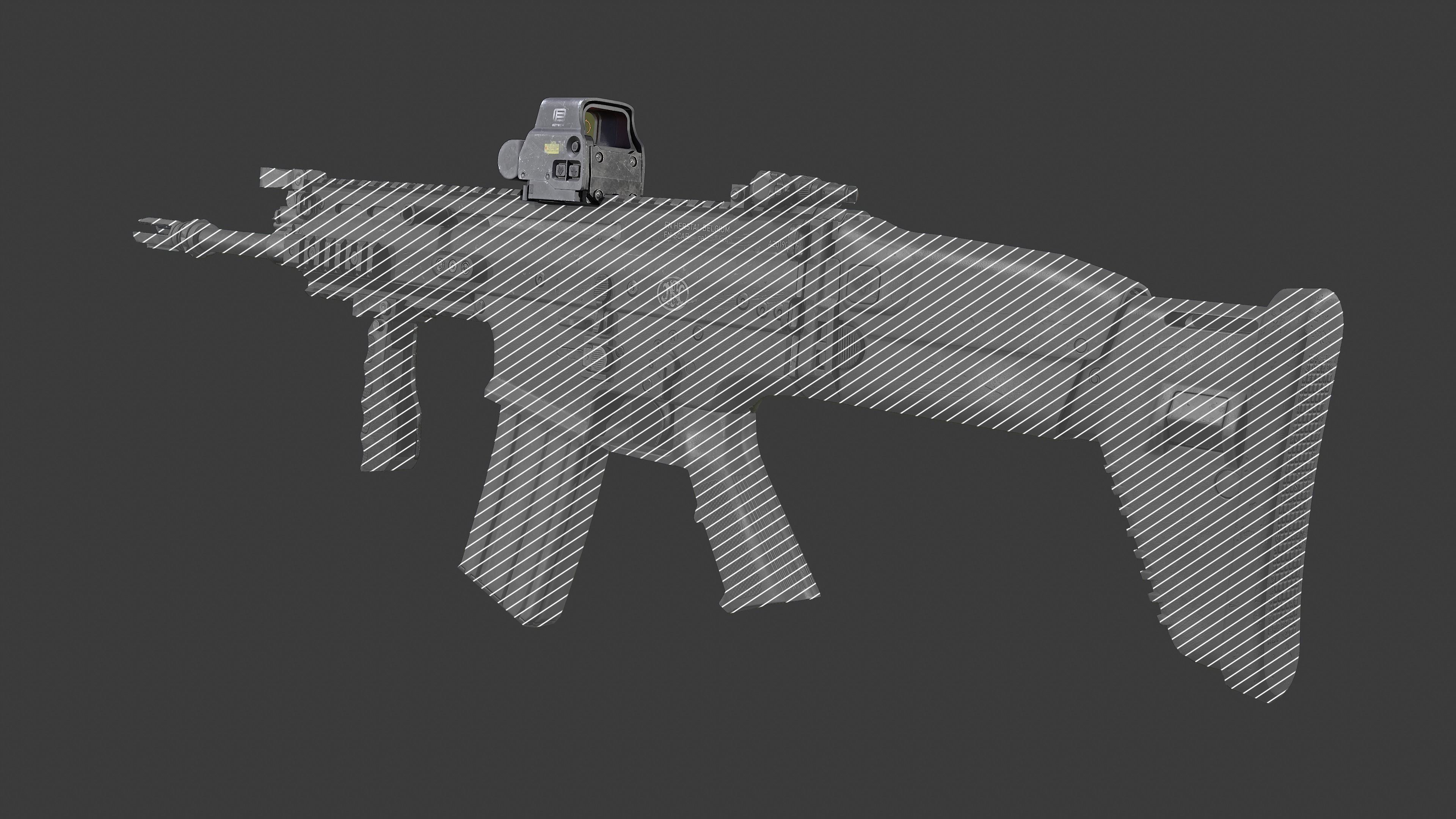 3D model HOLO XPS3 with G33 MAGNIFIER VR / AR / low-poly | CGTrader