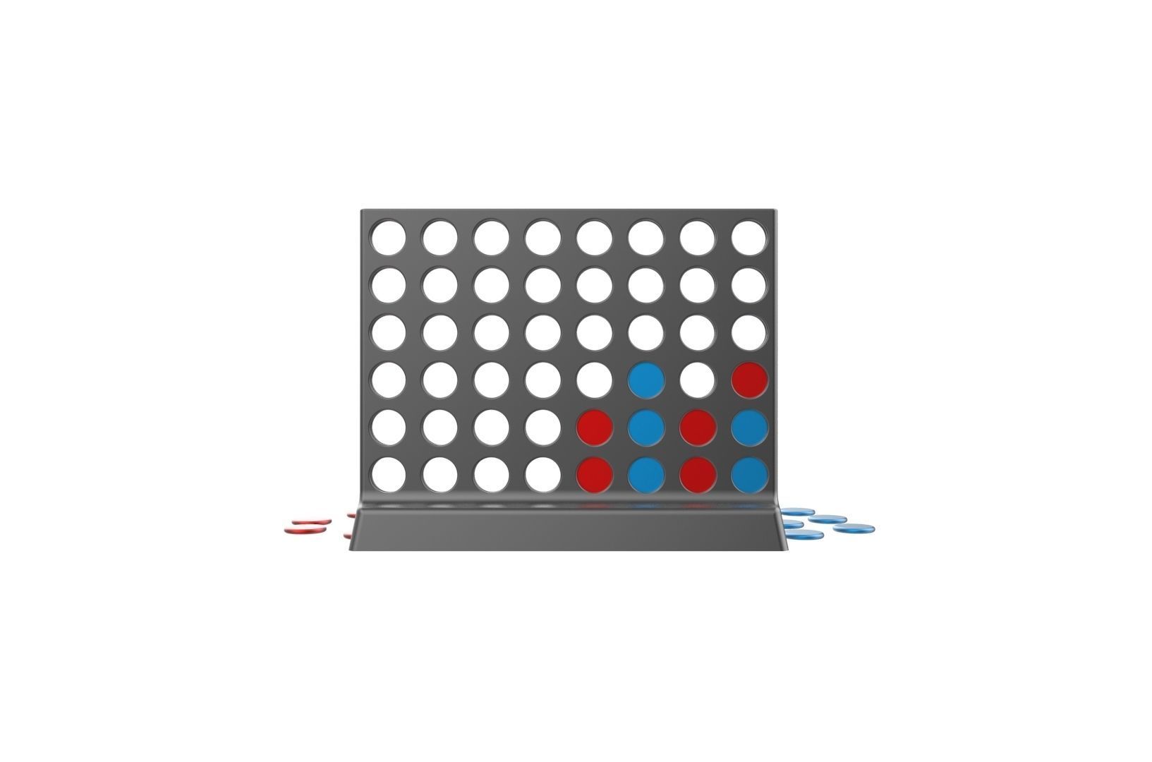 Connect 4 game 3D model 3D printable | CGTrader