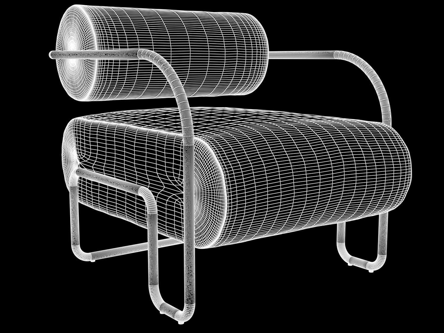 3D model Ardent Club Chair by Kelly Wearstler VR / AR / low-poly | CGTrader