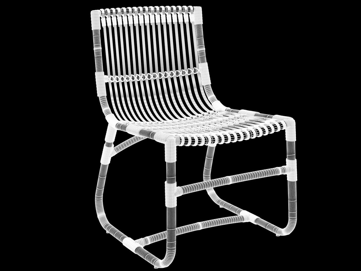 Curve chair by Cane-Line 3D model | CGTrader