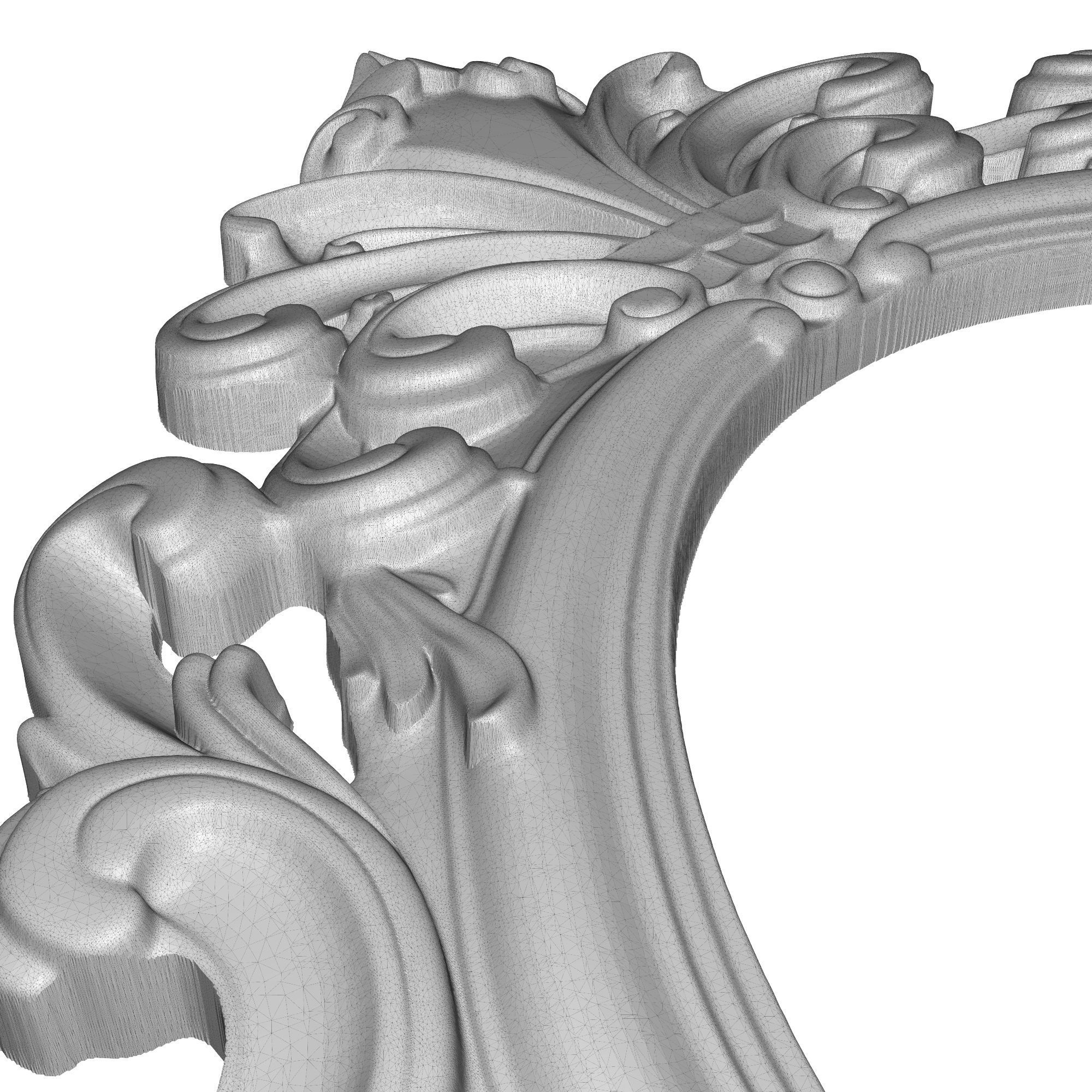 Carved Picture Frame 3D model | CGTrader