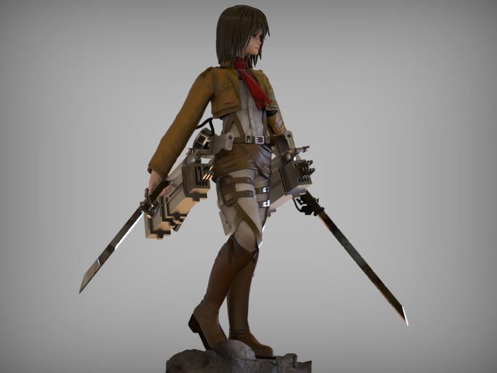 Mikasa Ackerman 3D model | CGTrader