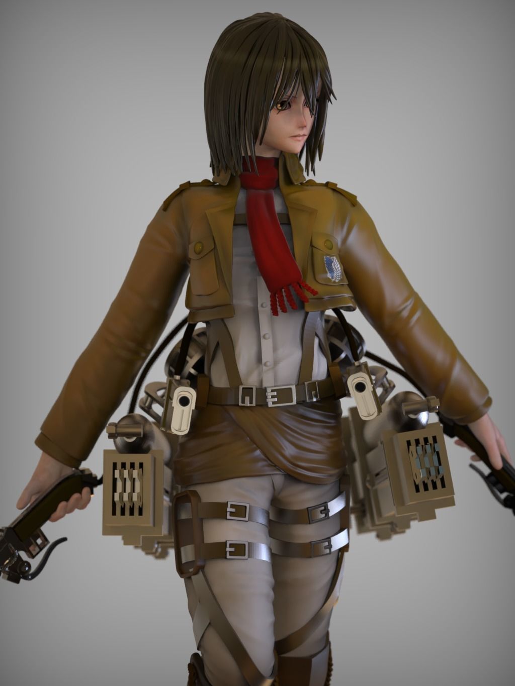 Mikasa Ackerman 3D model | CGTrader