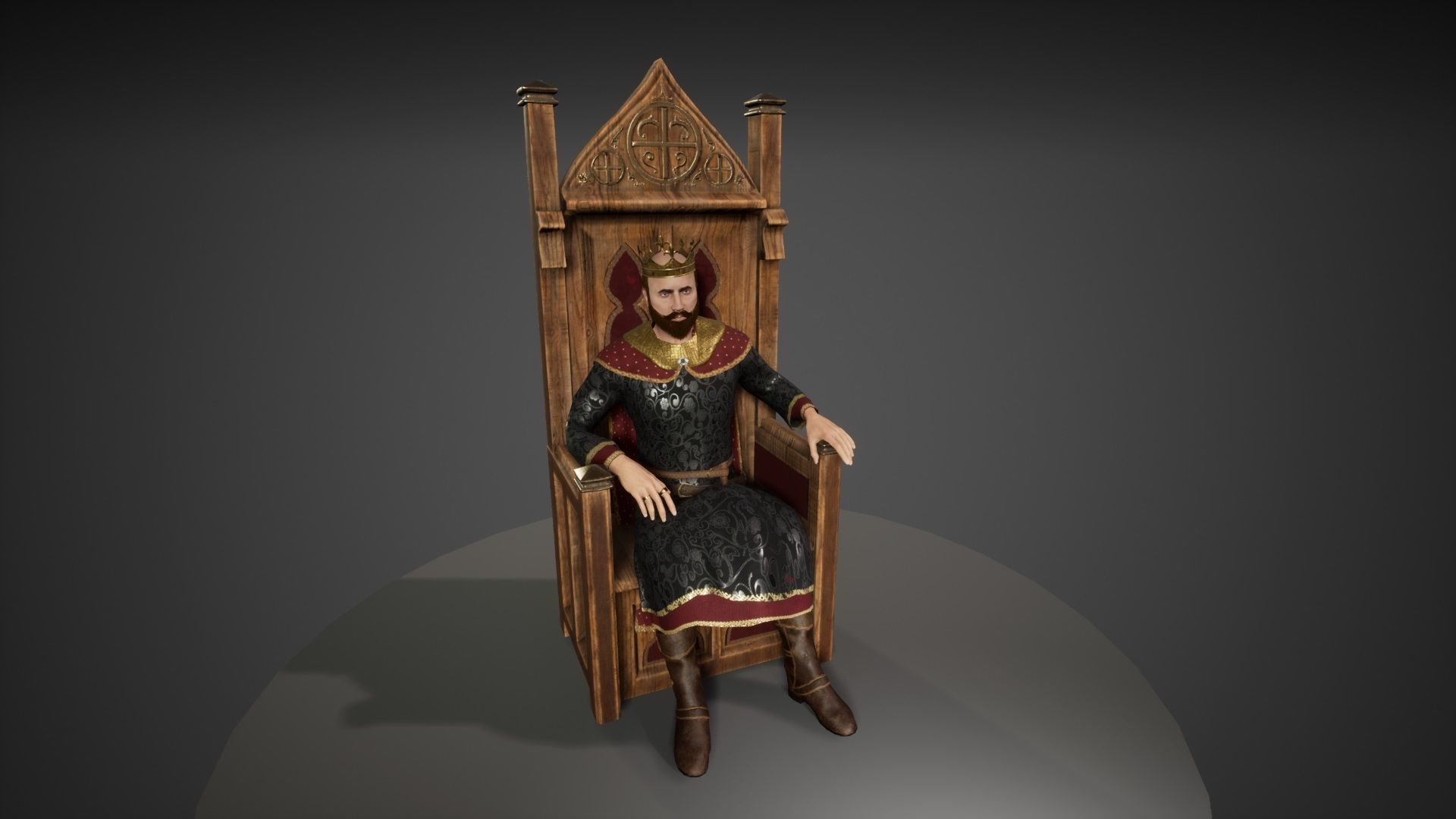 3D model Modular King VR / AR / low-poly rigged animated | CGTrader