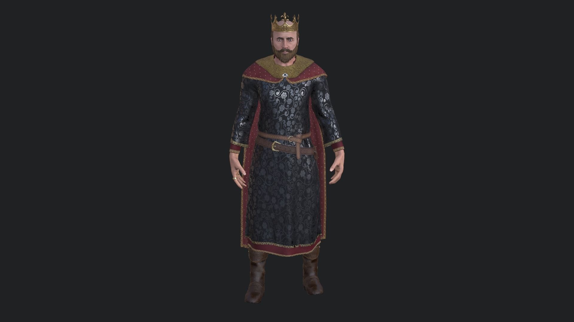3D model Modular King VR / AR / low-poly rigged animated | CGTrader