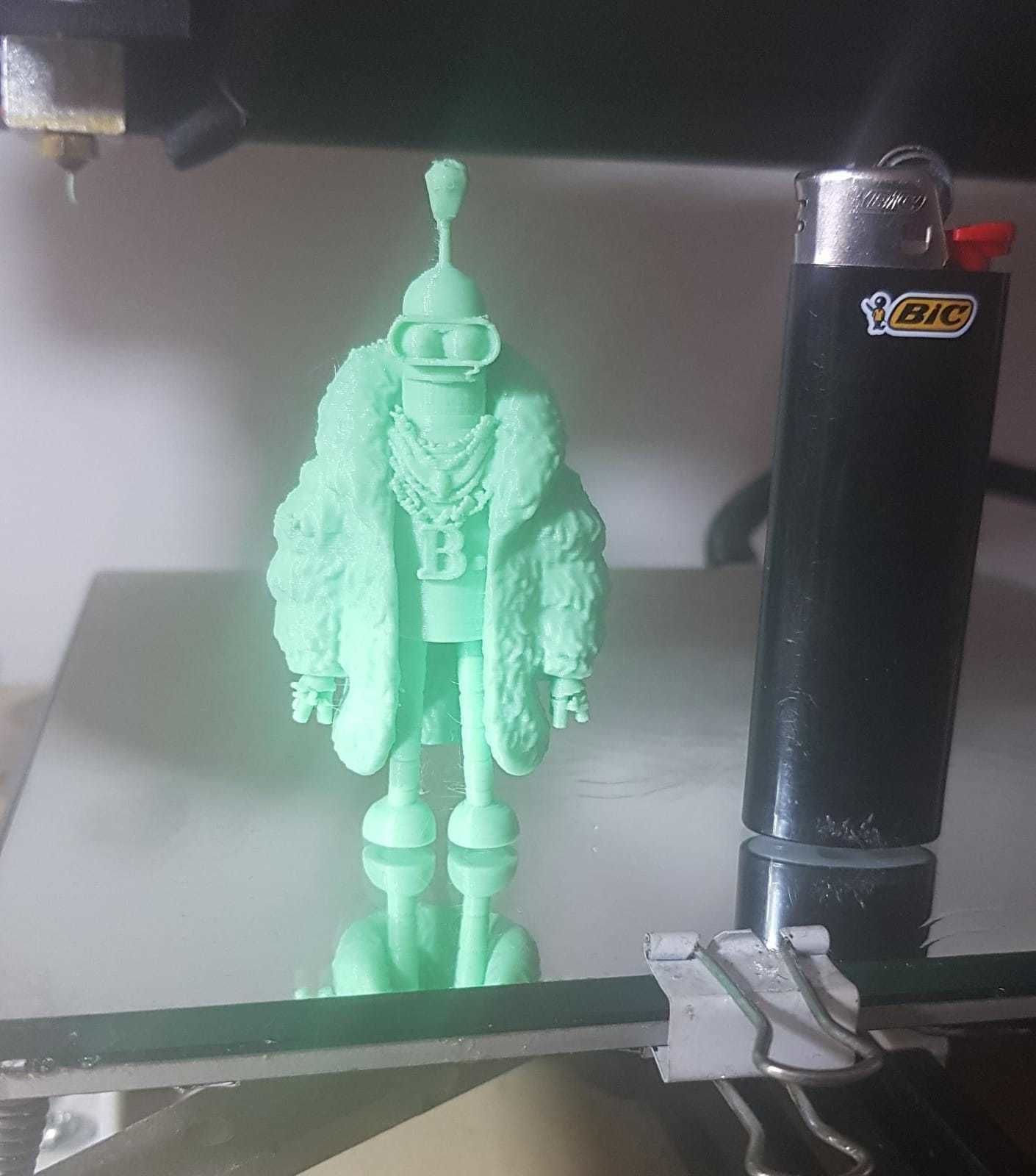 Bender Pimp statue from Futurama TV series 3D model 3D printable | CGTrader