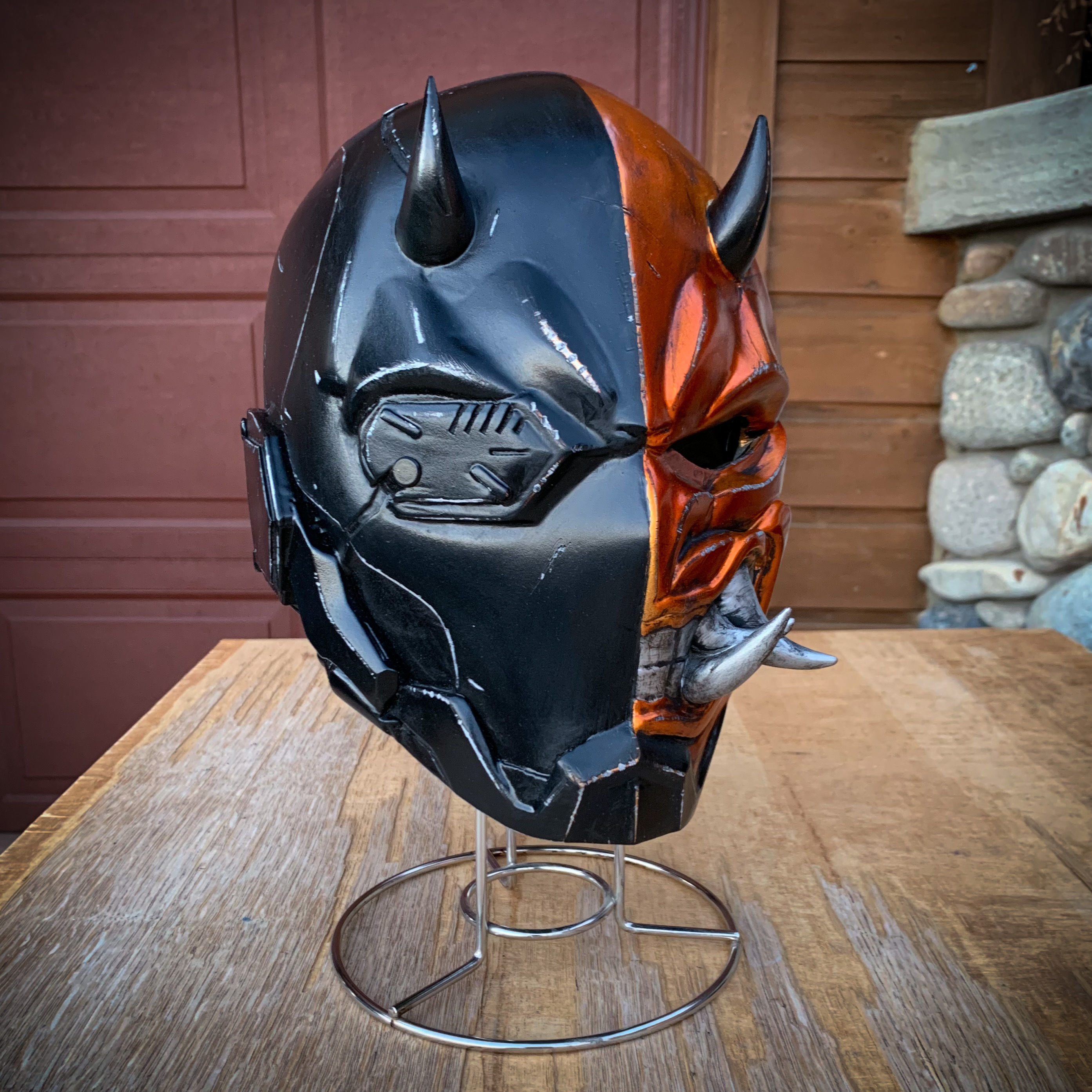 3d File- Deathstroke Oni Helmet 3D model | CGTrader