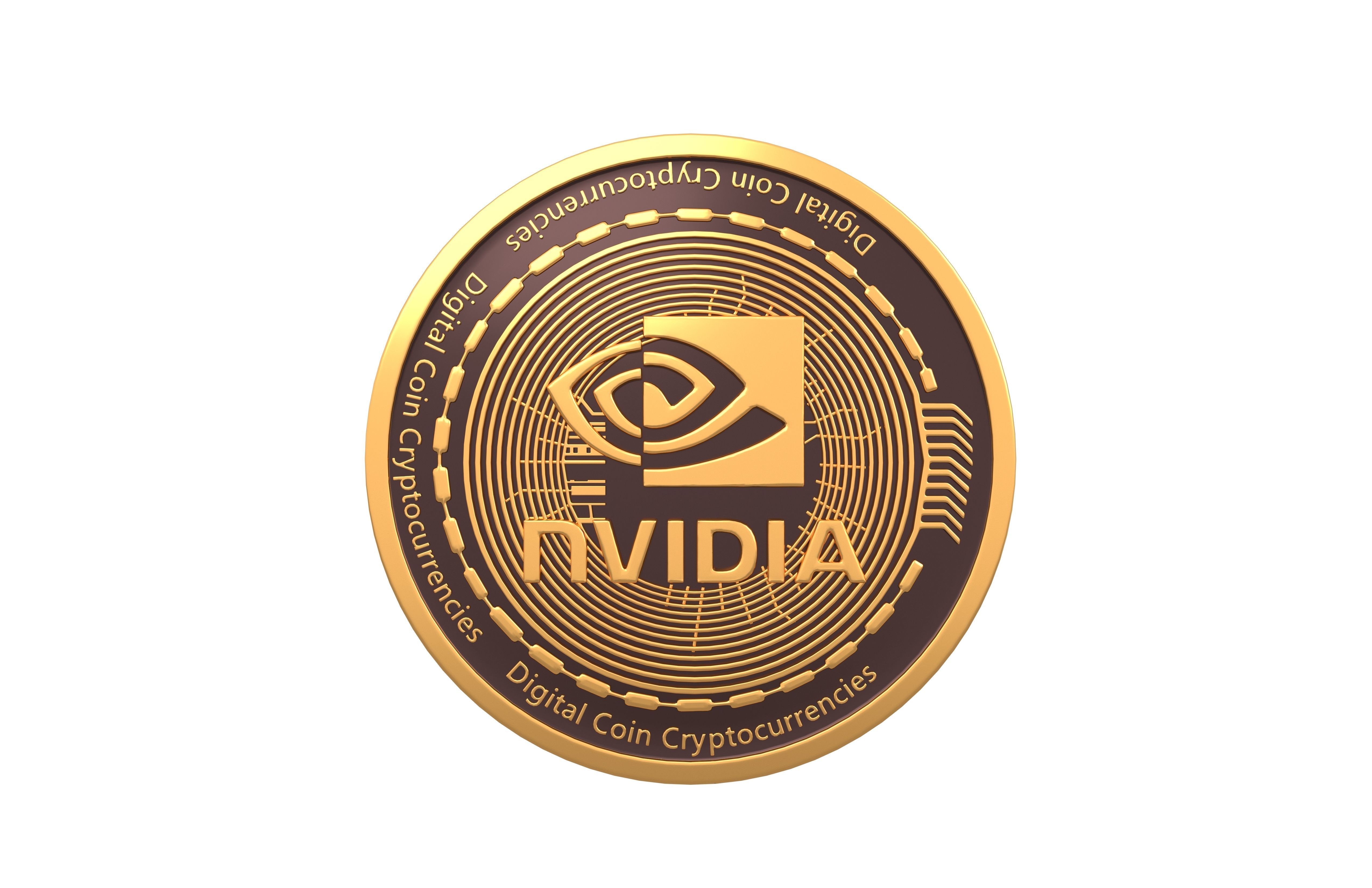 Nvidia Coin v1 001 3D model | CGTrader