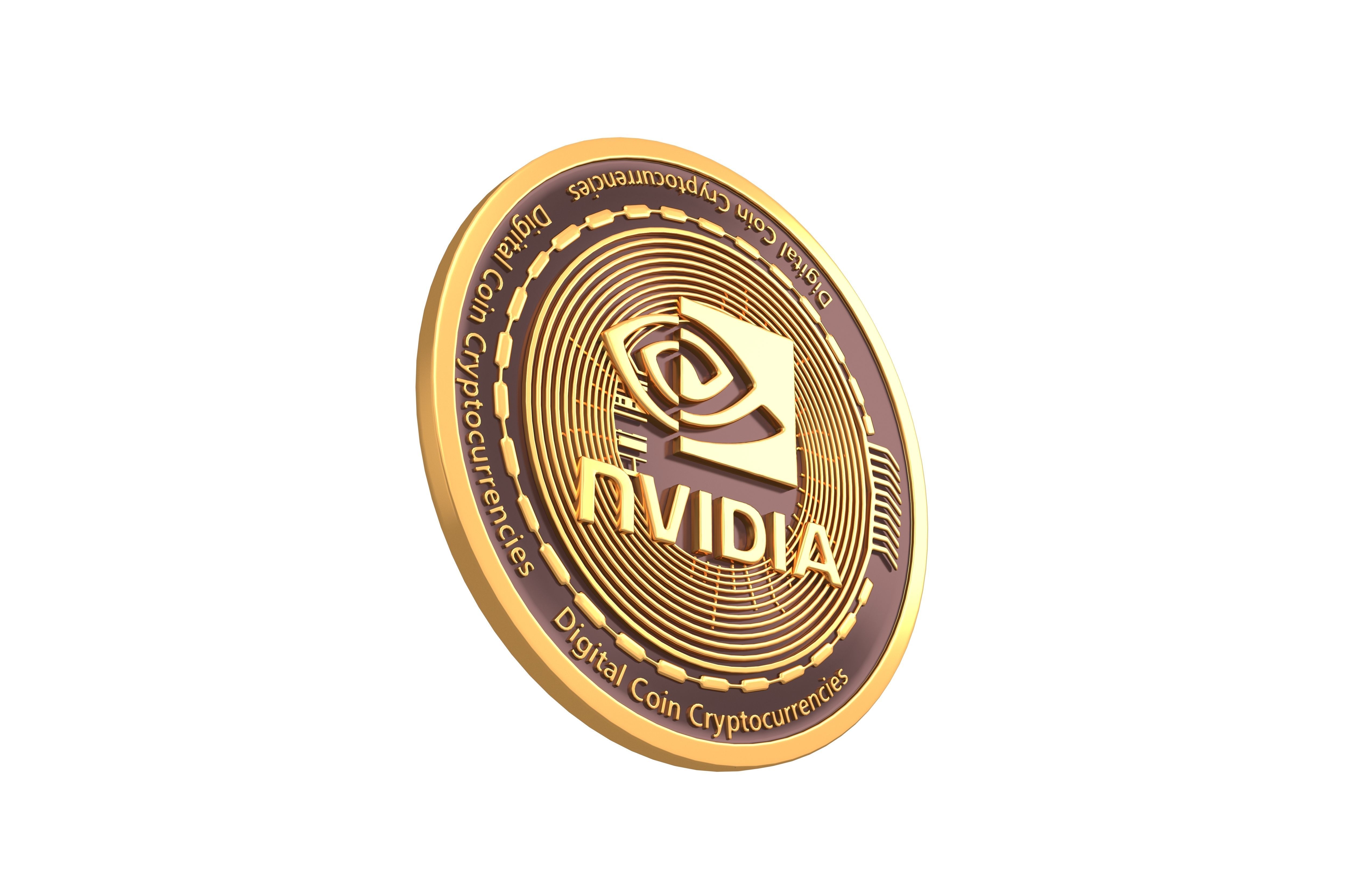Nvidia Coin v1 001 3D model | CGTrader