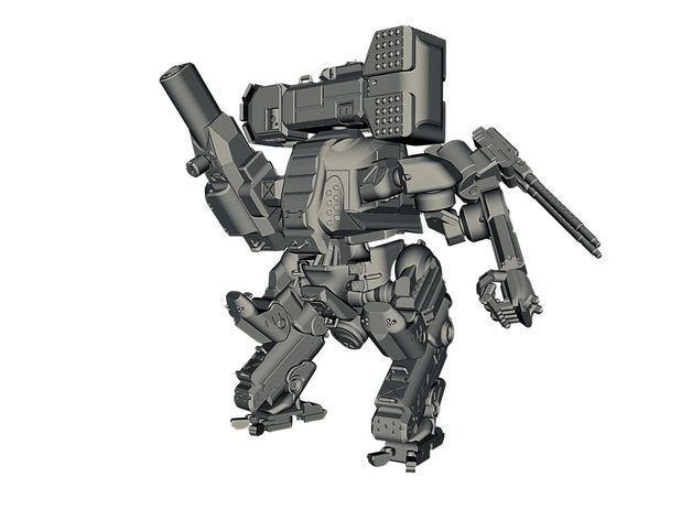 Puma Heavy Mech Pose and glue figure 3D model 3D printable | CGTrader