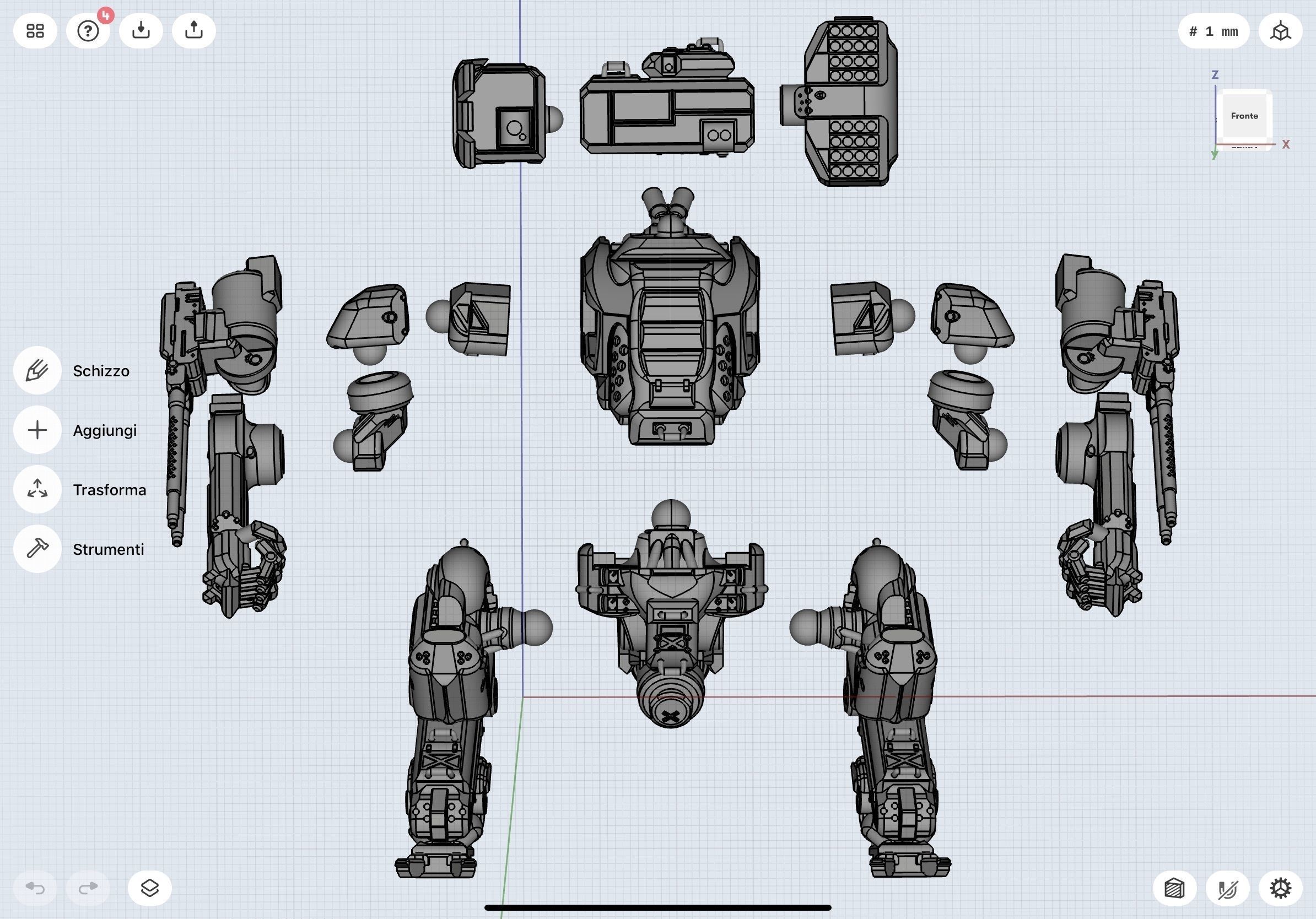 Puma Heavy Mech Pose and glue figure 3D model 3D printable | CGTrader