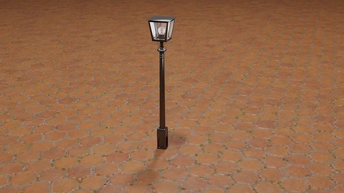 Classic Street Light free 3D model | CGTrader