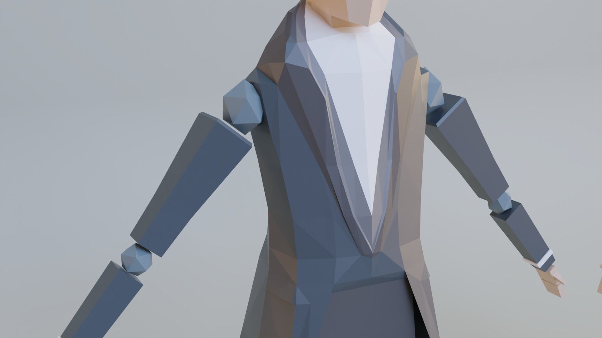 Low Poly Detective free VR / AR / low-poly 3D model animated | CGTrader