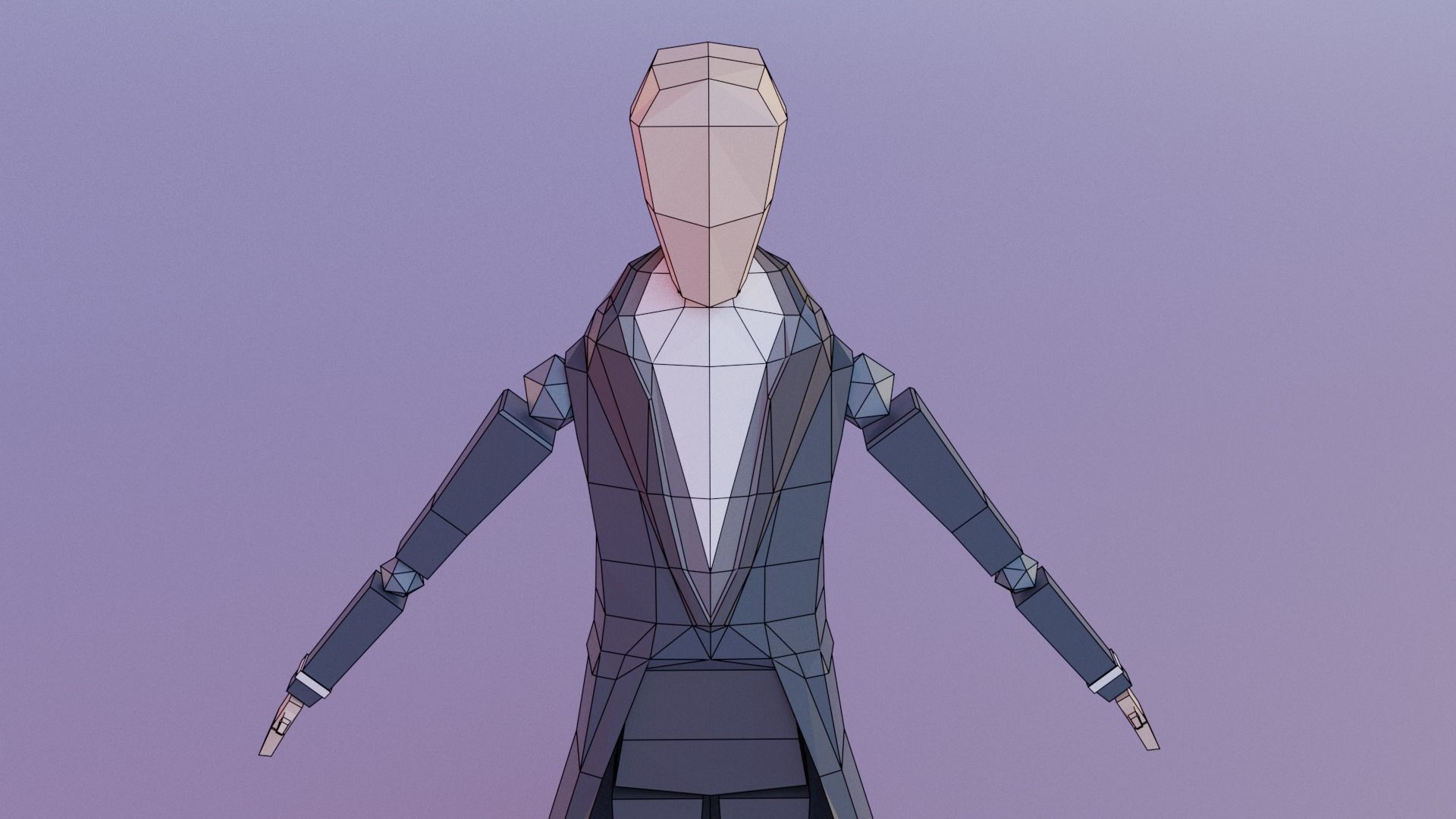 Low Poly Detective free VR / AR / low-poly 3D model animated | CGTrader