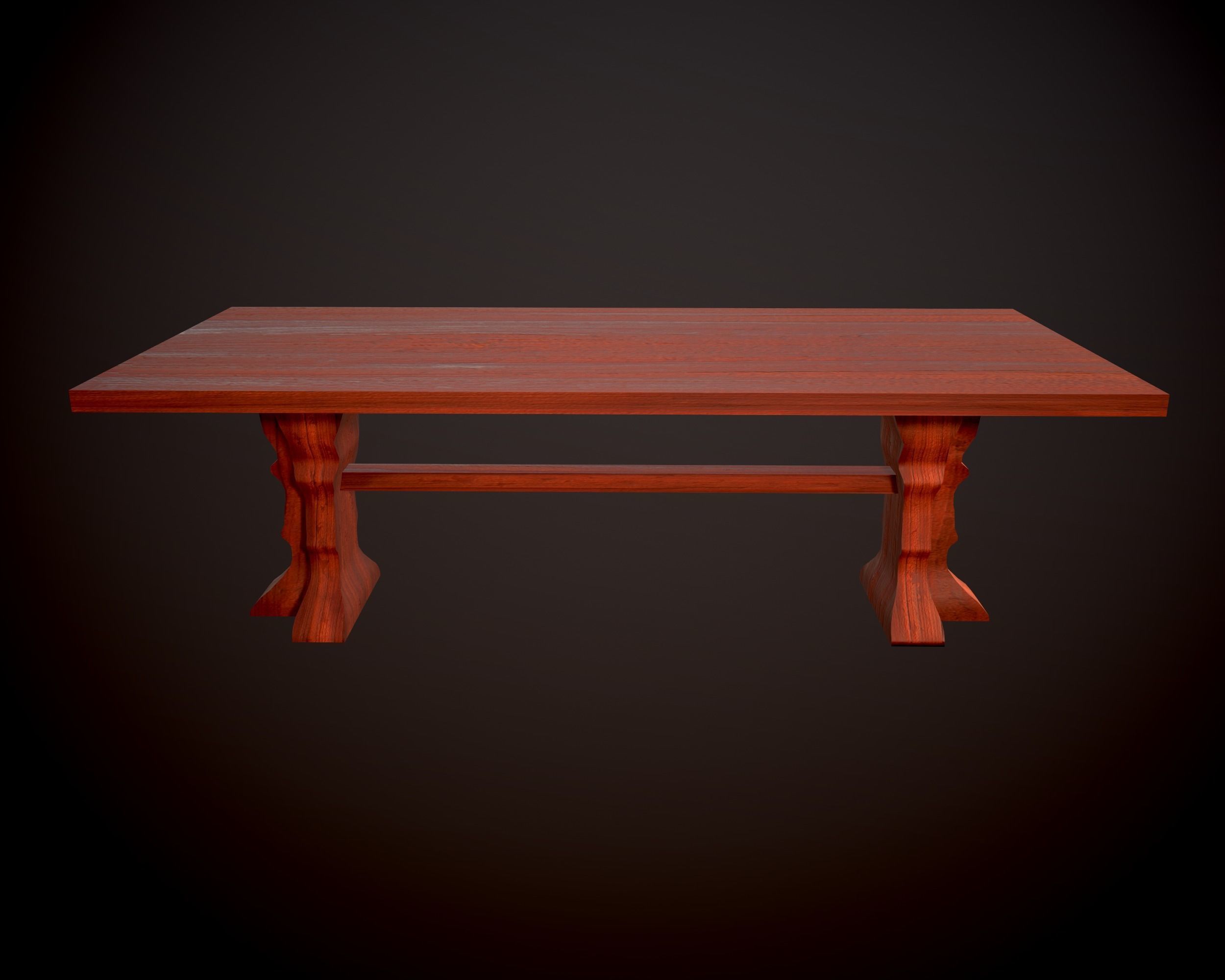 Free Wooden Table - Simple Free 3D Model free VR / AR / low-poly 3D ...