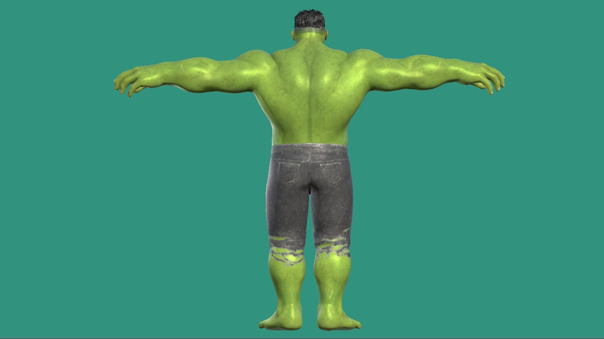 FREE HULK RIG 3D free VR / AR / low-poly 3D model animated rigged ...