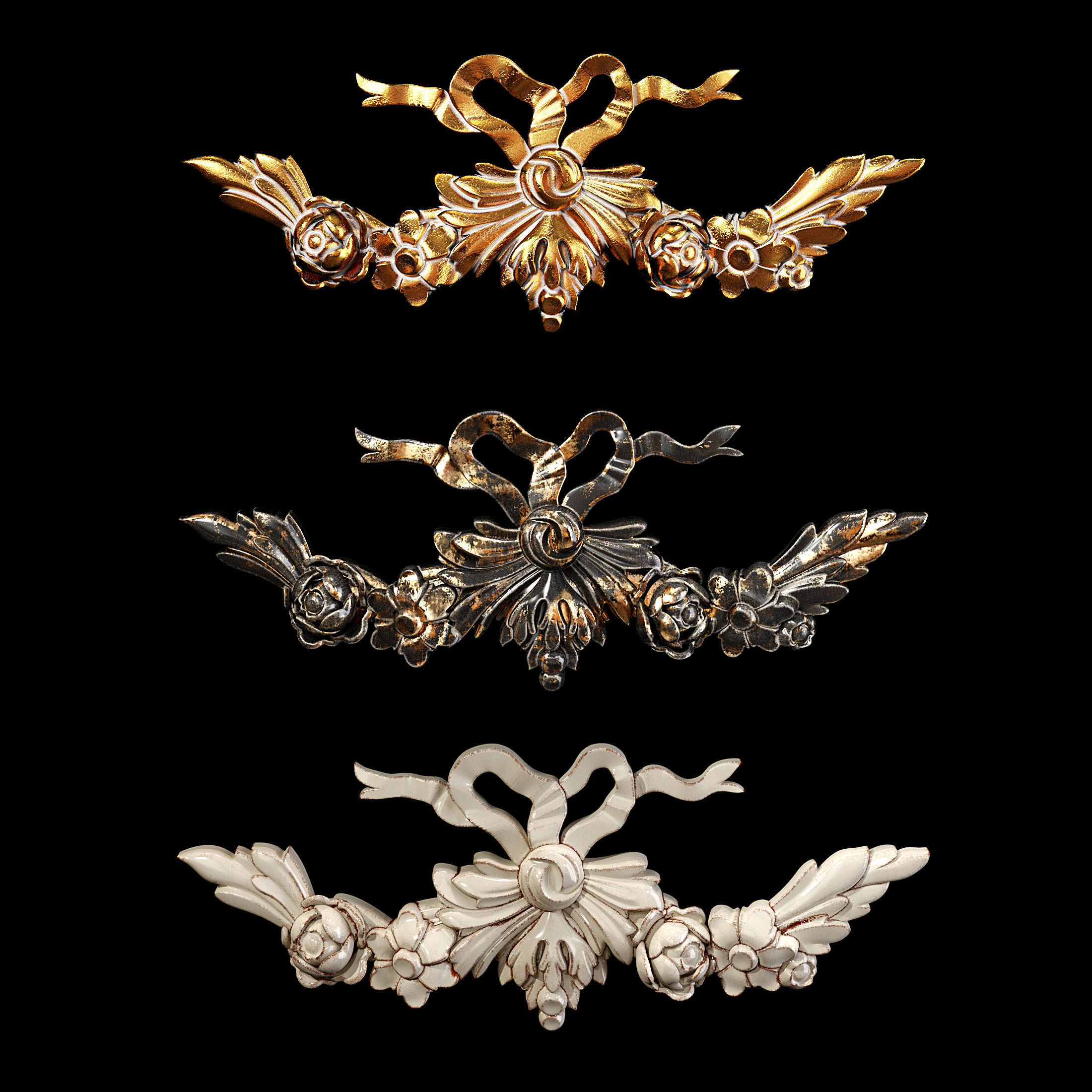 Classic carved 017 3D model | CGTrader