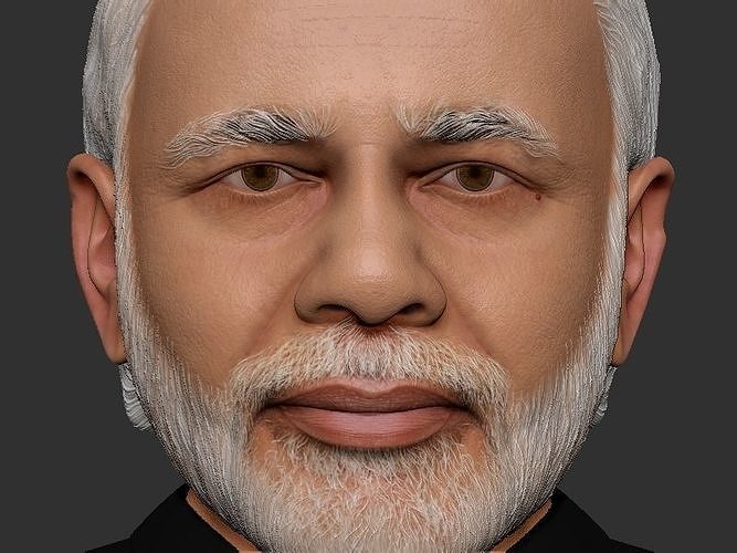 Narendra Modi Bust design with textured 3D model 3D printable | CGTrader