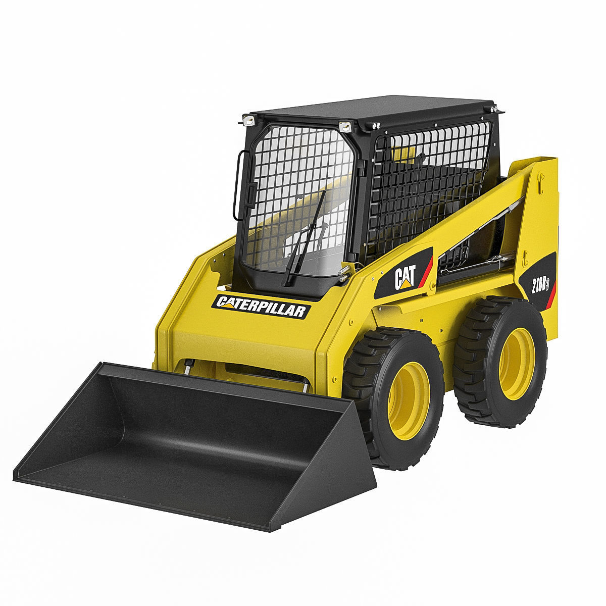 Skid steer loader CAT 216B 3D model | CGTrader