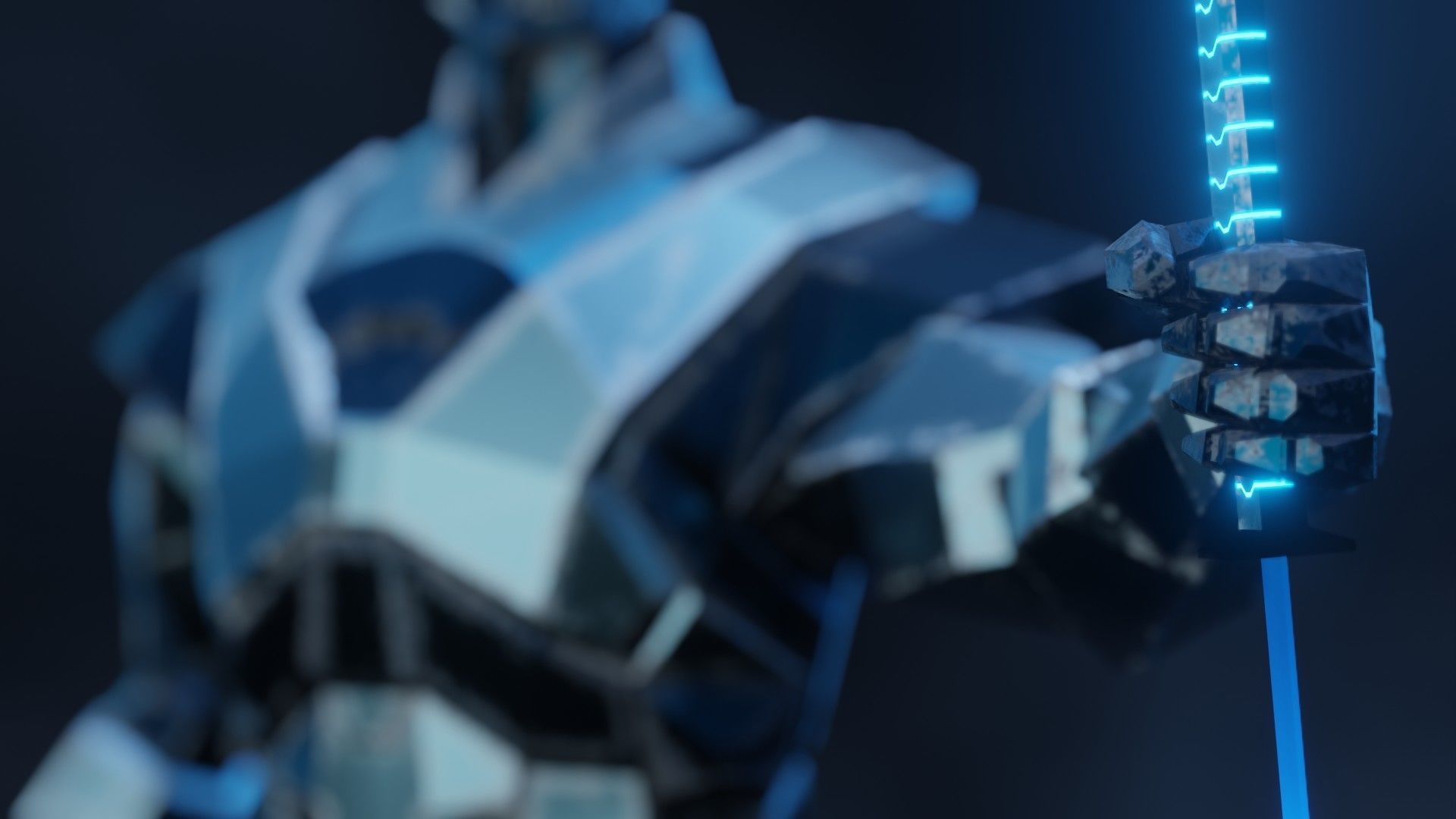 3D model Scifi Lowpoly Robot - SLR VR / AR / low-poly | CGTrader