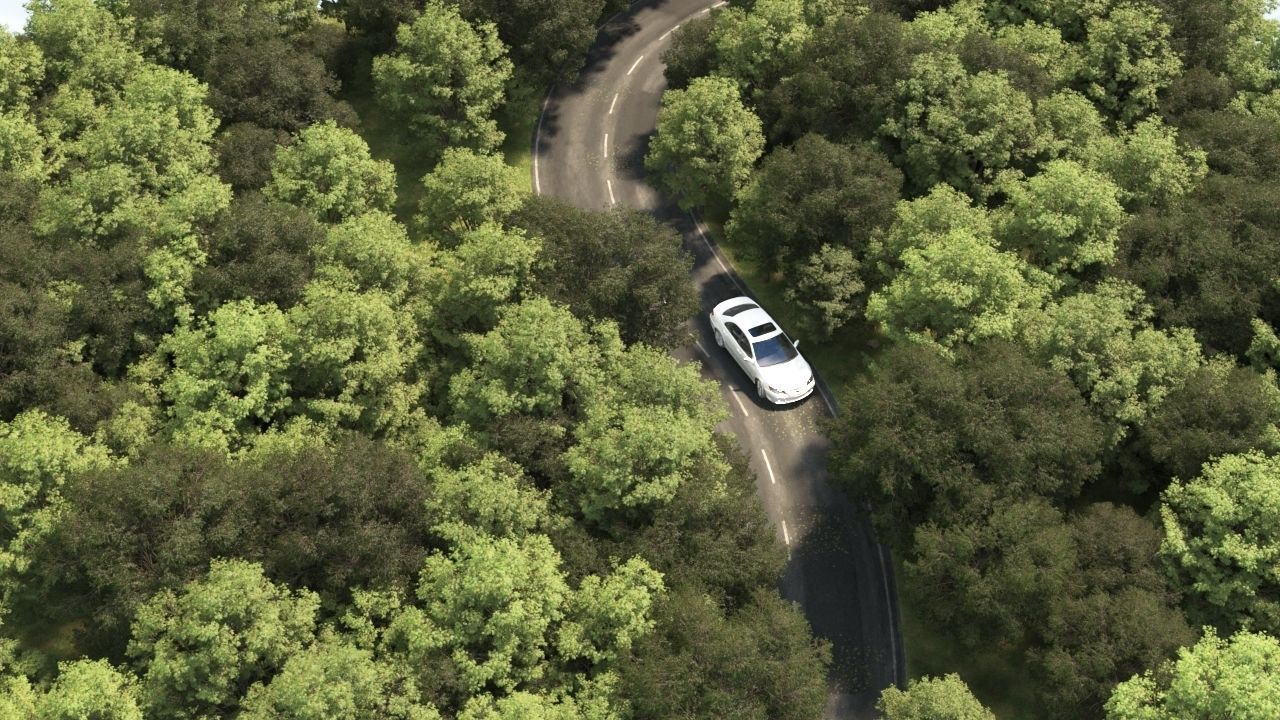 Road Scene free 3D model | CGTrader