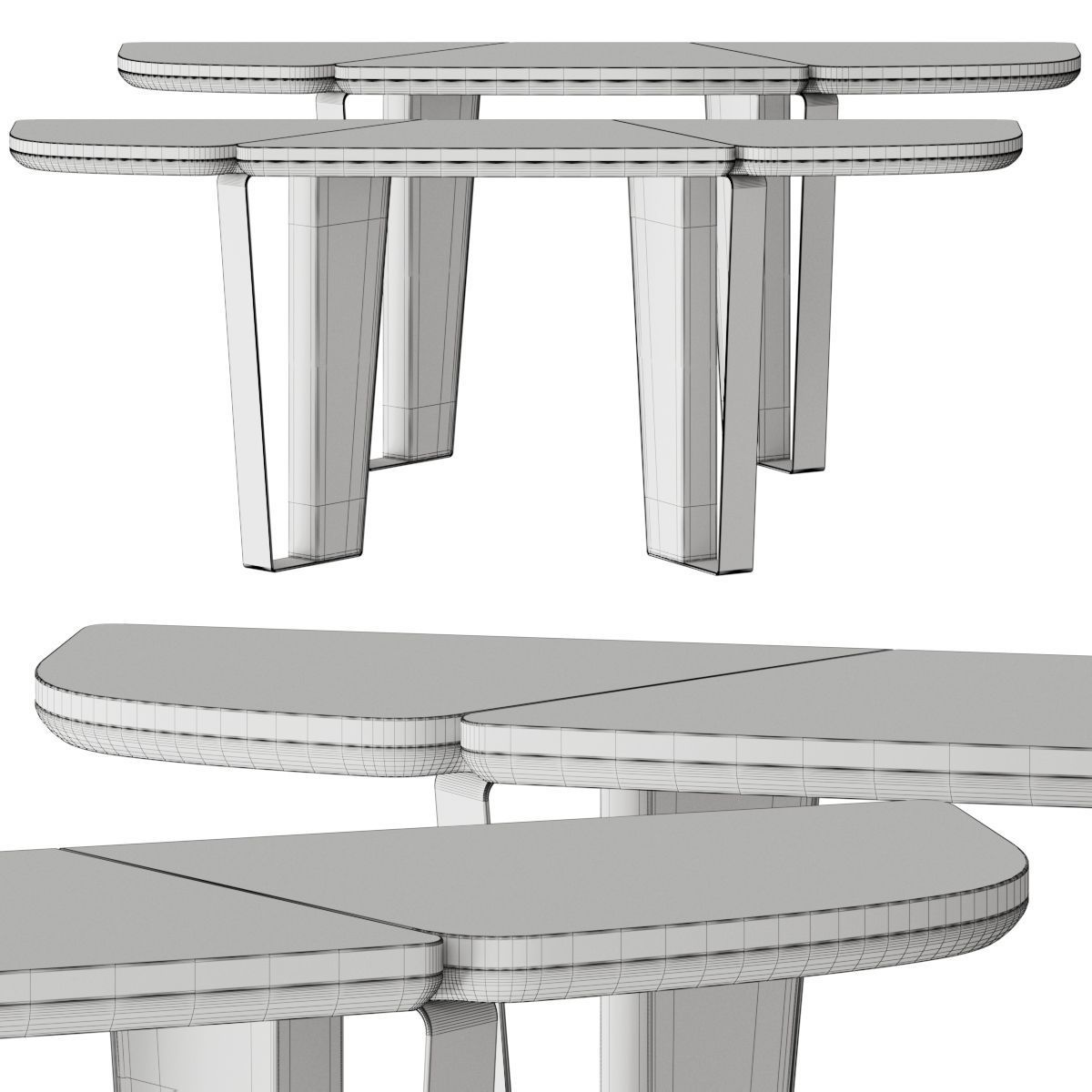 Longhi Keope Console Tables 3D model | CGTrader