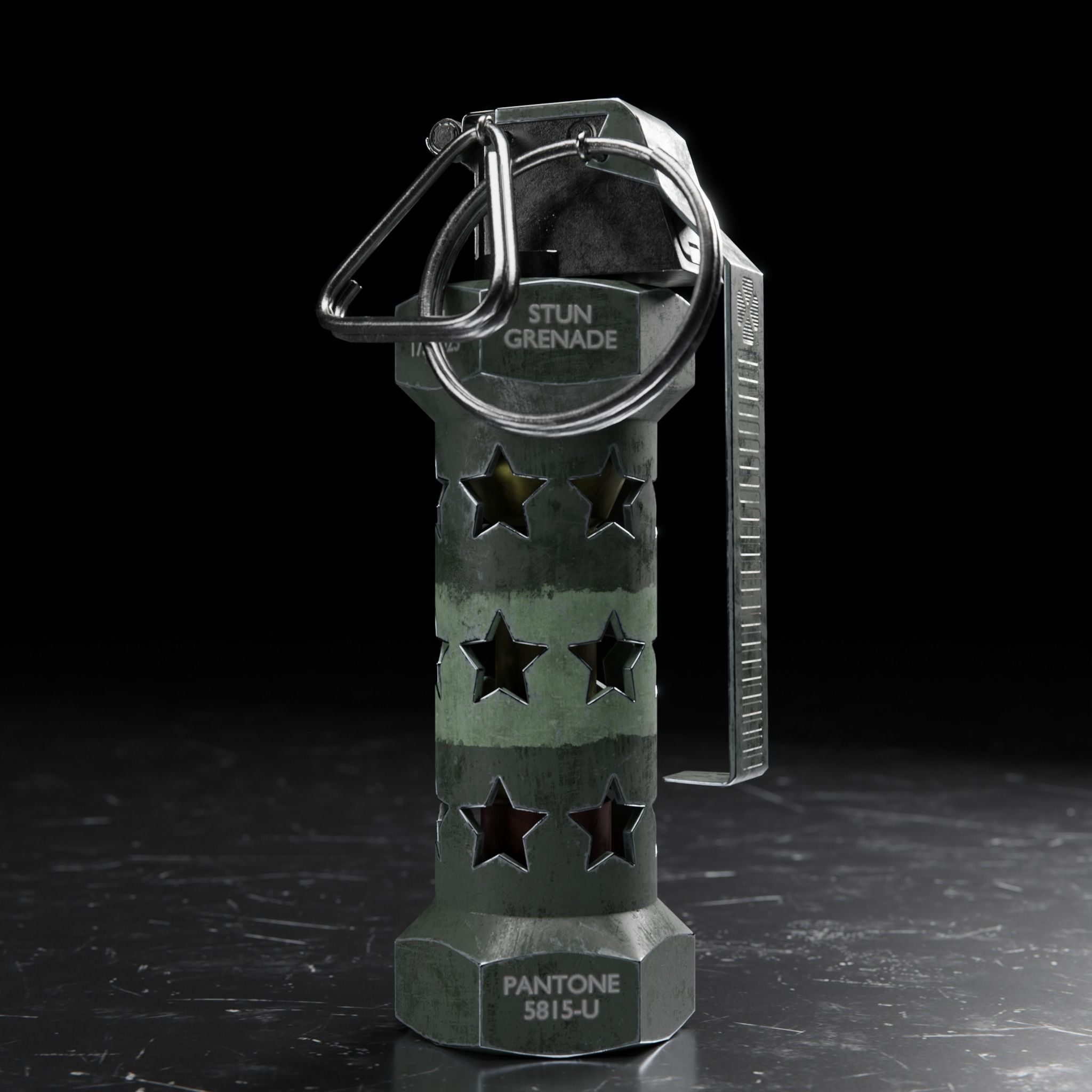 3D model M84 Stun Grenade Flashbang Game Ready VR / AR / low-poly ...