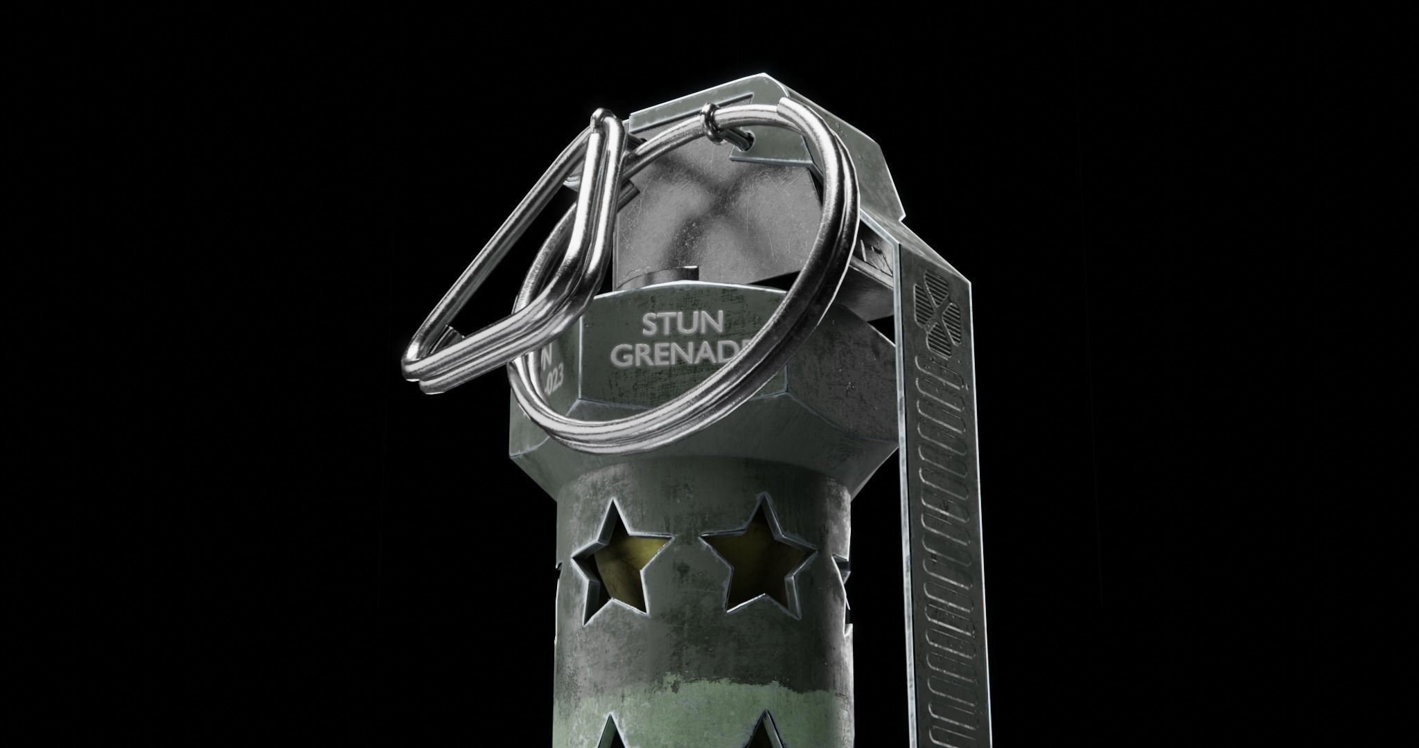 3D model M84 Stun Grenade Flashbang Game Ready VR / AR / low-poly ...