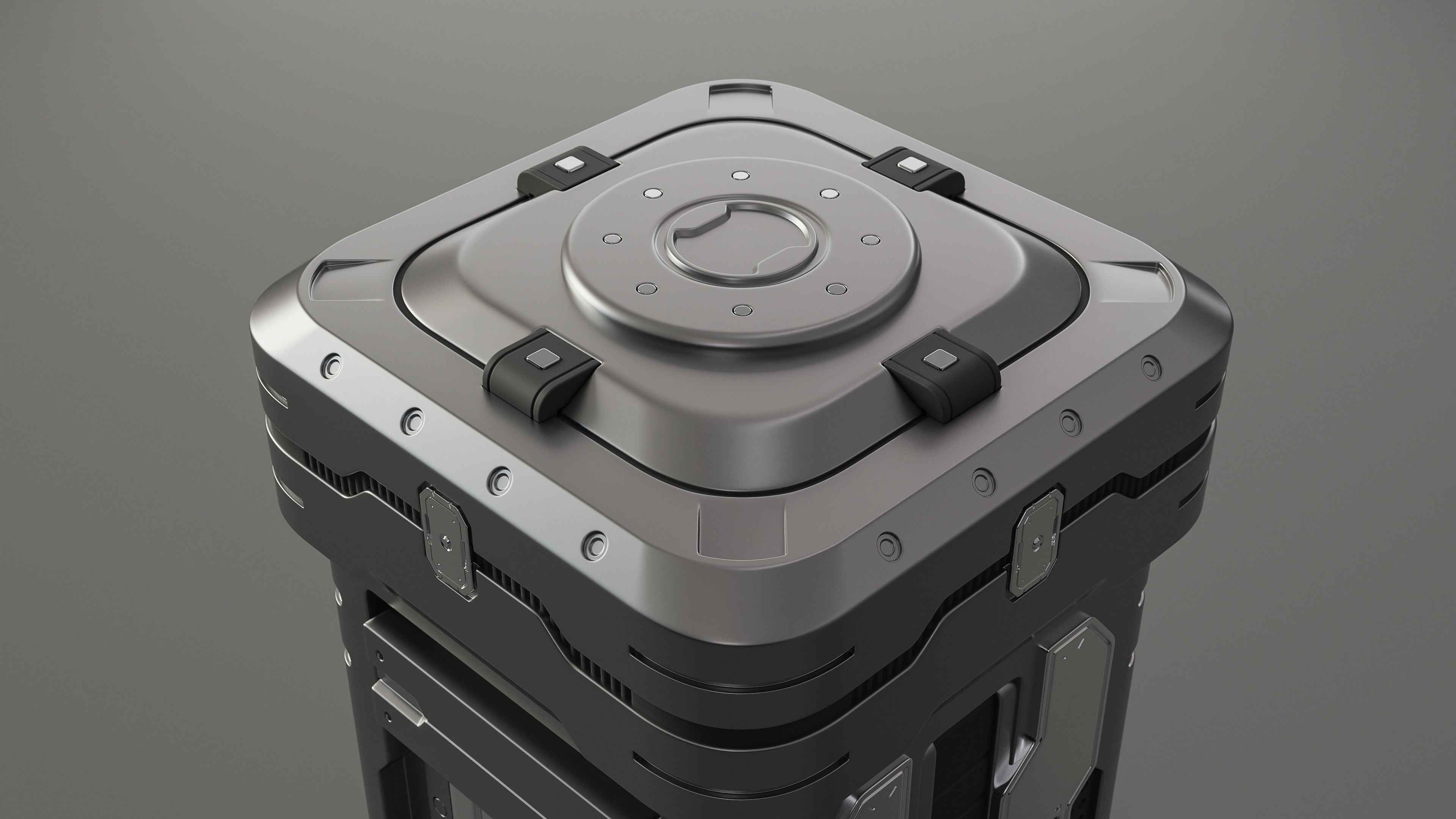 Sci-Fi Industrial Object 03 3D model | CGTrader
