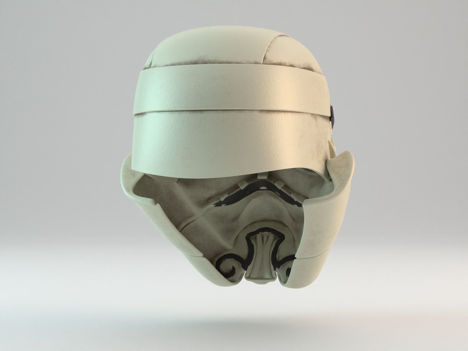 Ashigaru Samurai Stormtrooper Helmet 3D model 3D printable | CGTrader