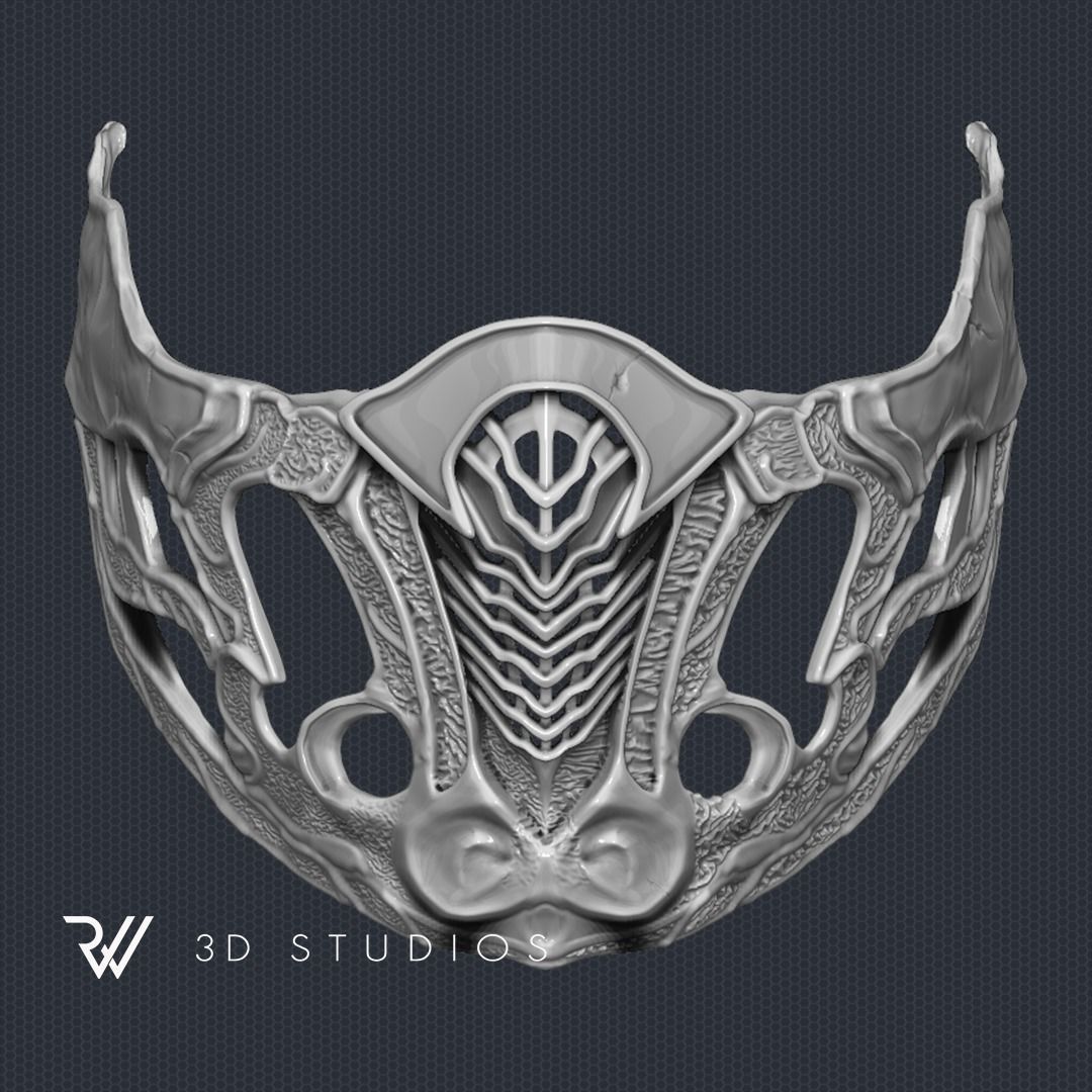 Sub-Zero New Mask - Mortal Kombat Movie 2021 - STL File 3D model 3D ...