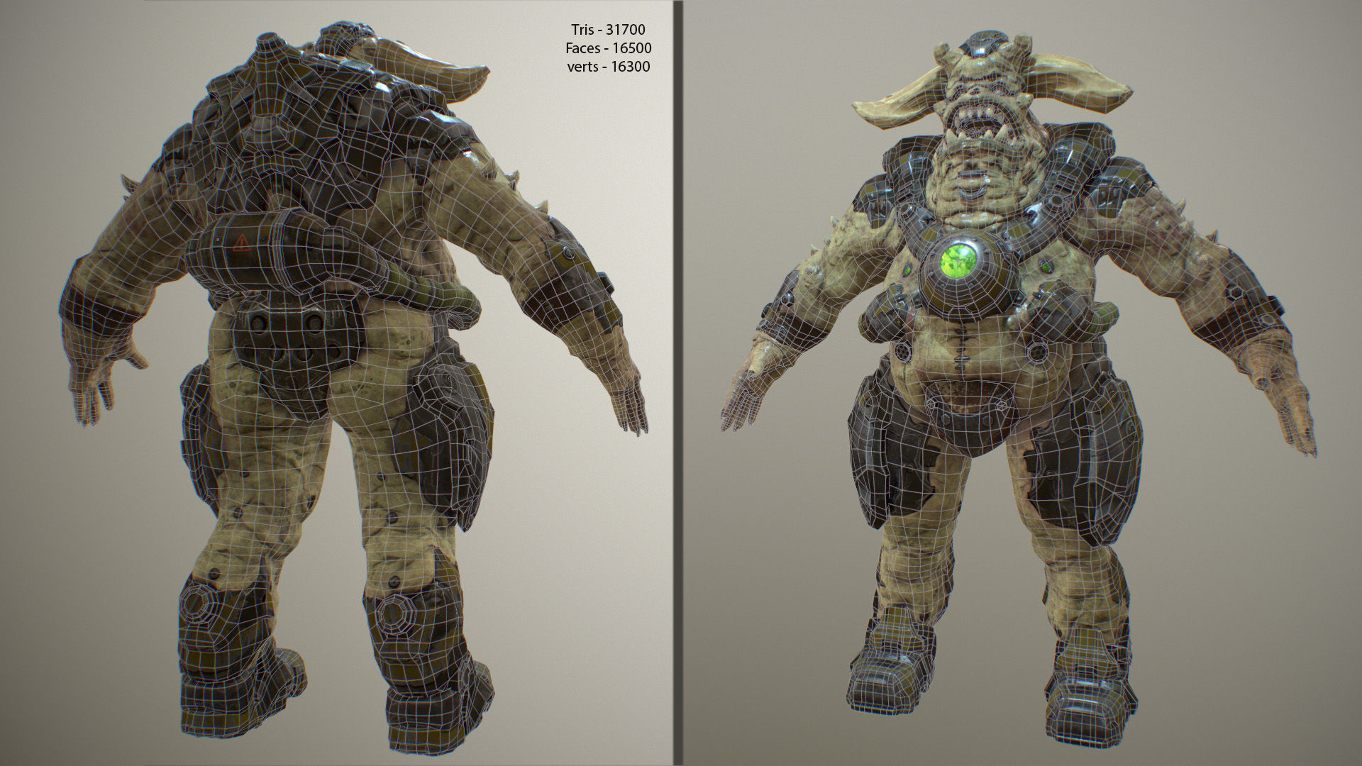 3D model Demon soldier VR / AR / low-poly rigged animated | CGTrader