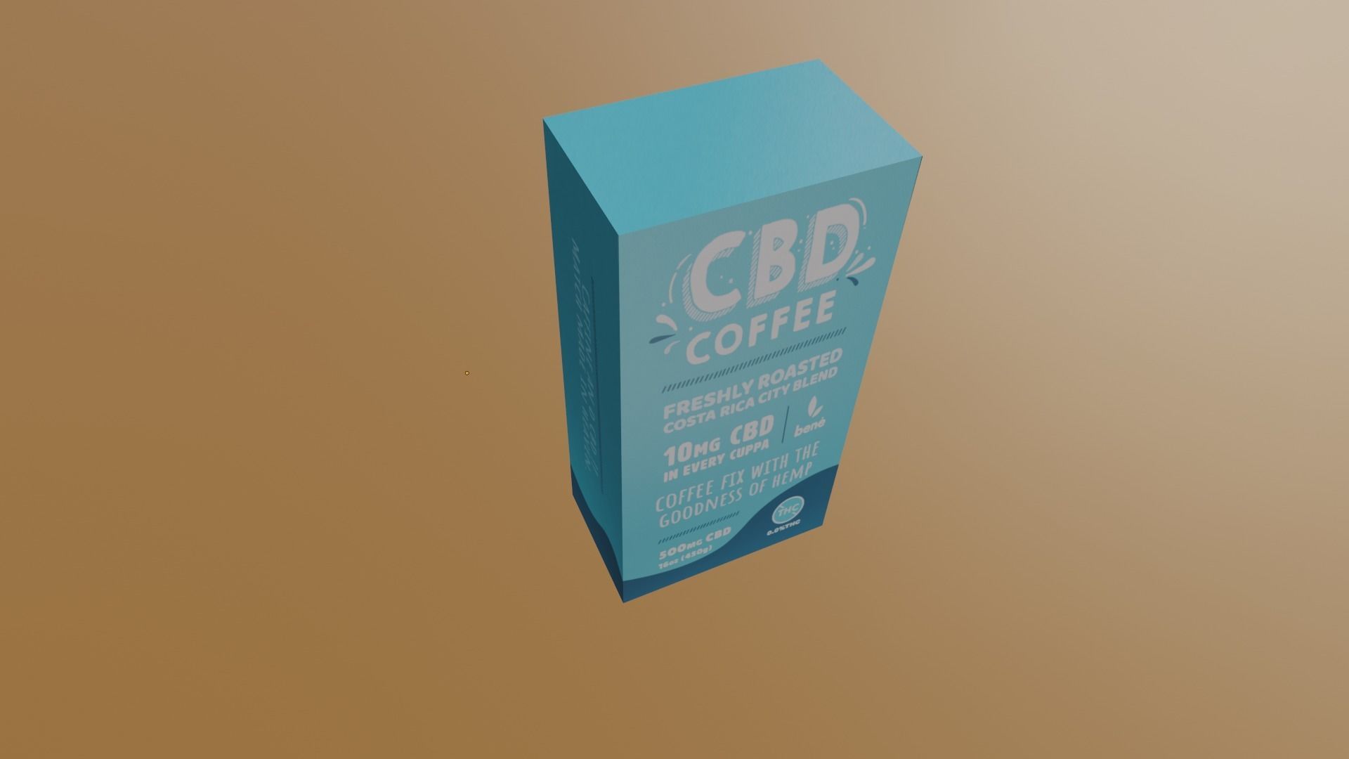 CBD coffee box free 3D model | CGTrader