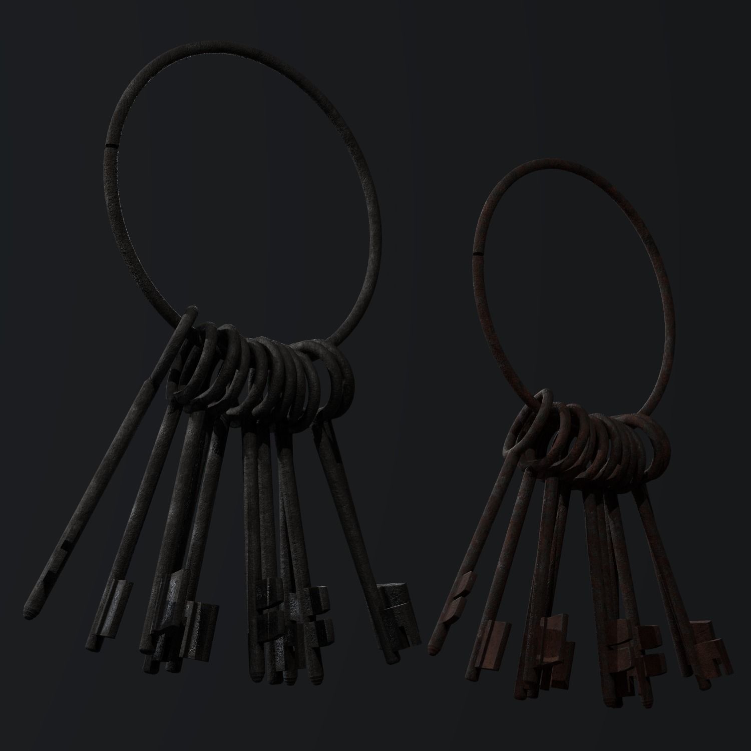 3D model Old Keys set VR / AR / low-poly | CGTrader