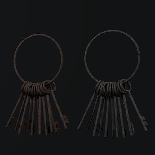 3D model Old Keys set VR / AR / low-poly | CGTrader
