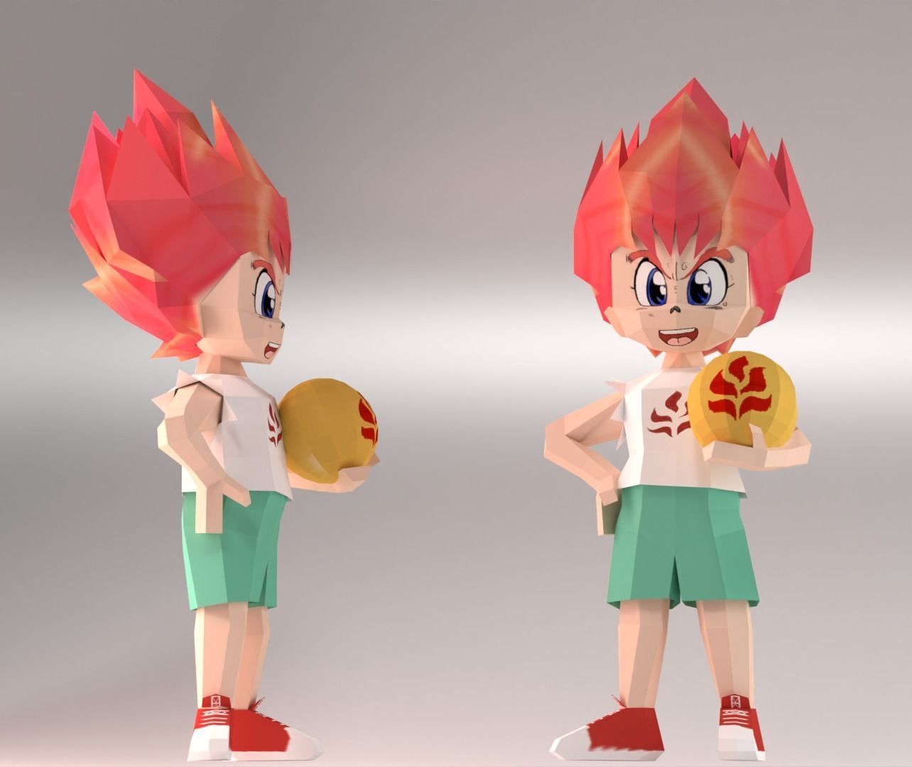 3D model low poly dodge danpie VR / AR / low-poly | CGTrader